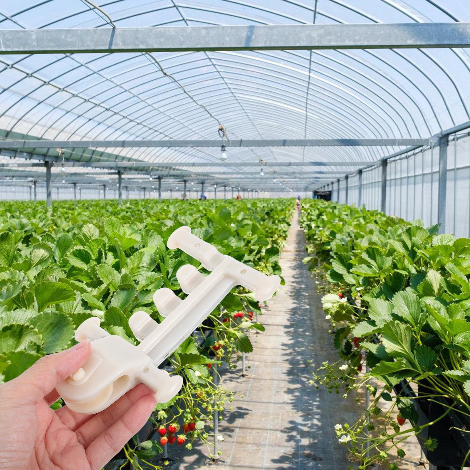 Masteelf 6 Pcs Greenhouse Film Locking Clip Pvc Pipe Garden Hoop Beige ...