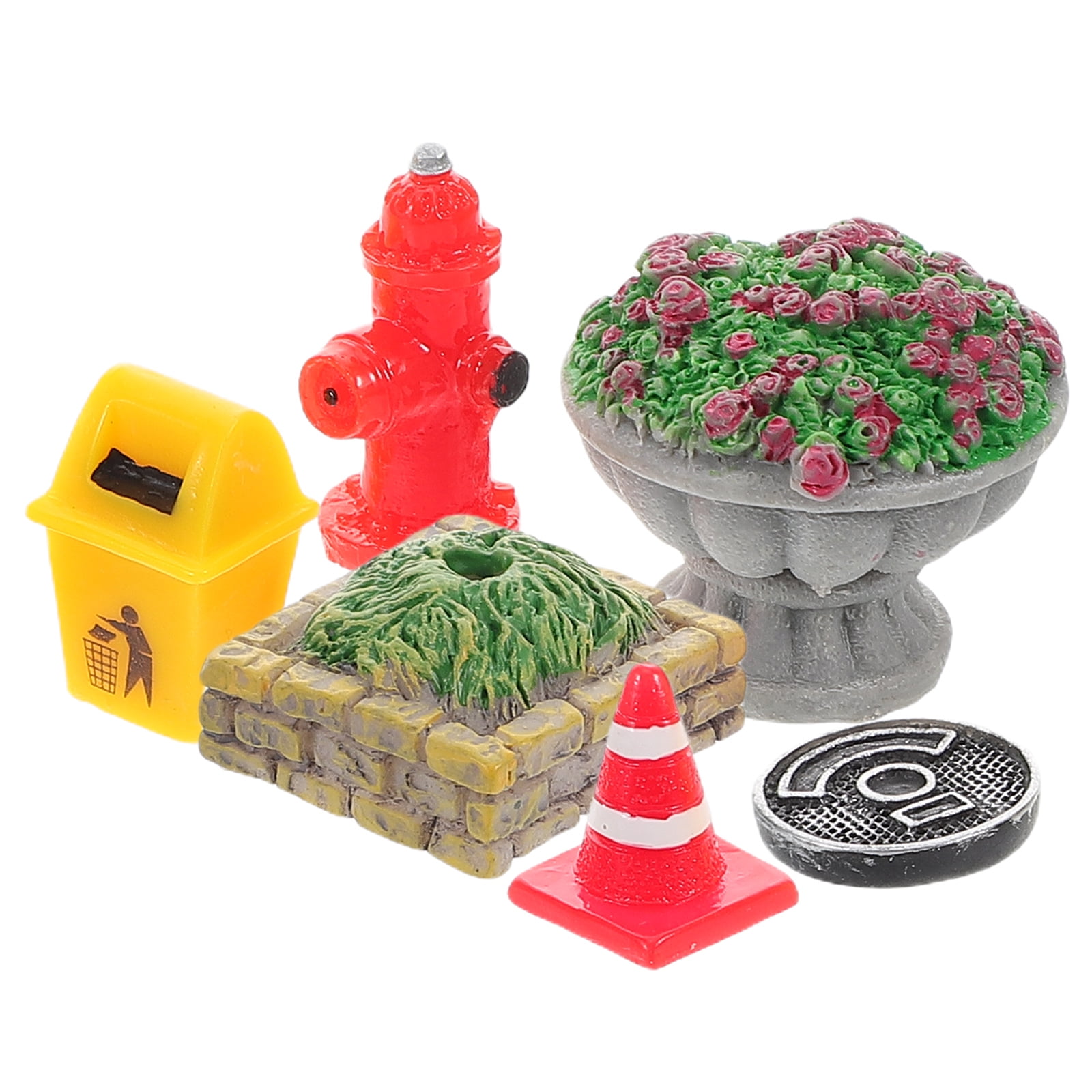 Masteelf 6 Pcs Kit Landscaping Mud Model Miniature Scenario - Walmart.com