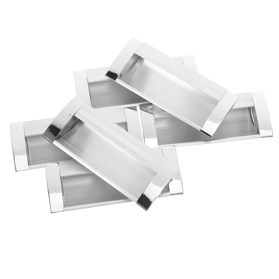 Masteelf 6 Pcs Kitchen Hardware Concealed Buckle Handle Drawer Silver ...