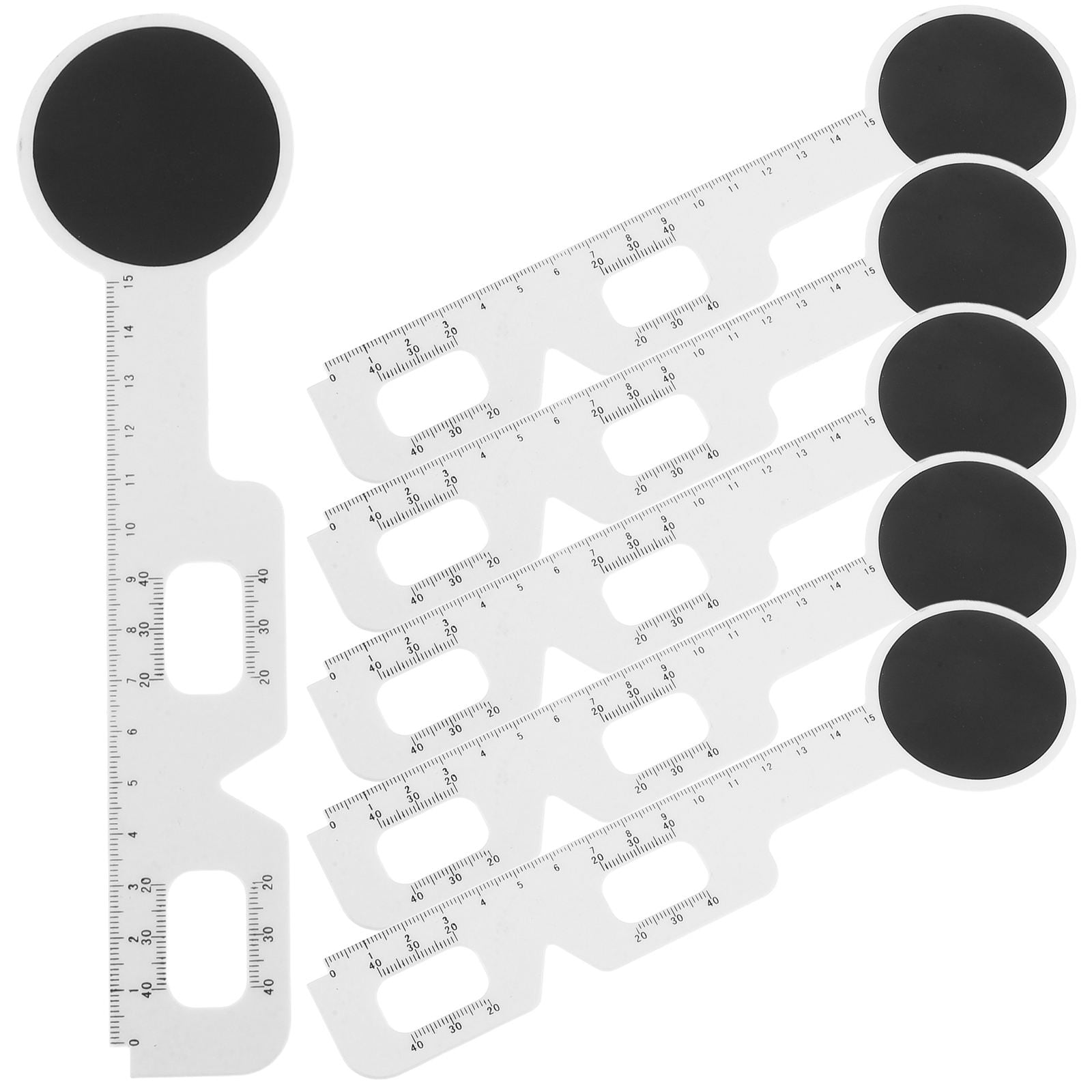 Masteelf 6 Pcs Optical Vernier Pd Rulers Pupil Distance Measuring ...