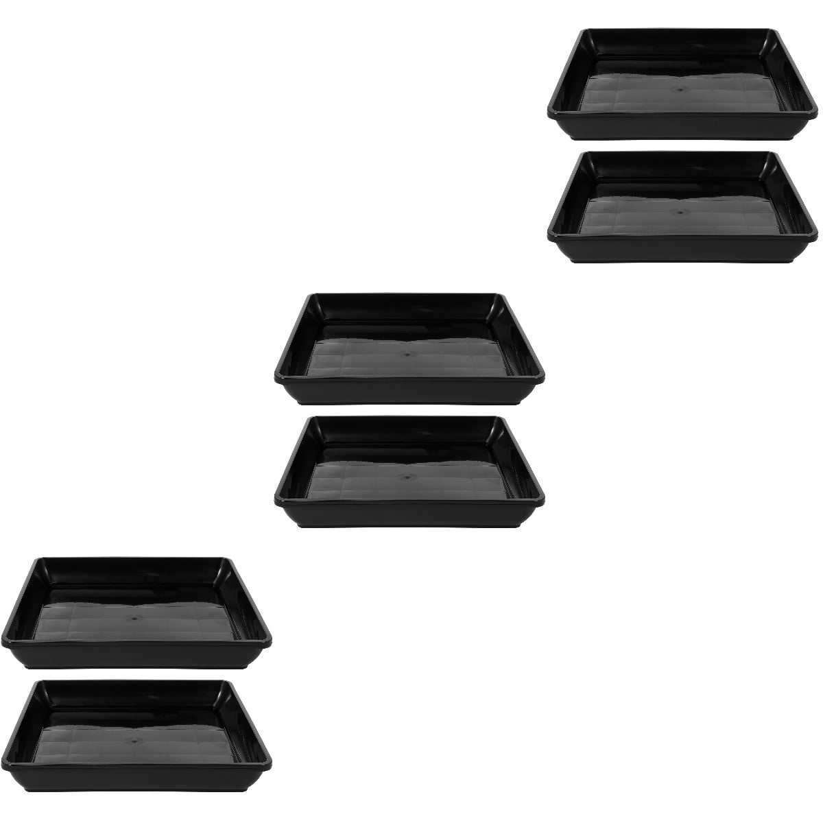 Masteelf 6 Pcs Plant Saucer Square Planter Saucer Plastic Plant Tray ...