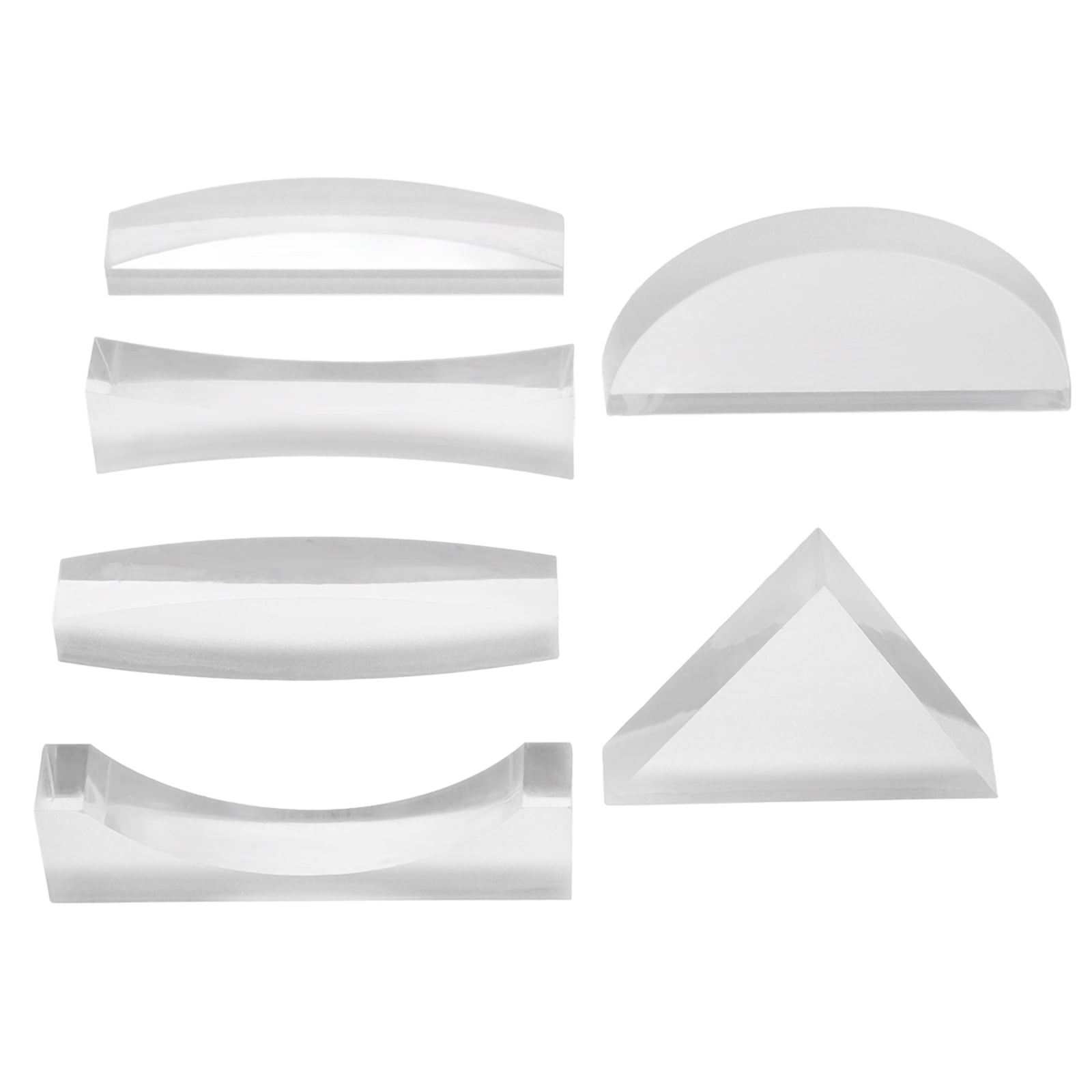 Masteelf 6 Pcs Prism Optic Physical Optical Convex Lens Optical Lens ...