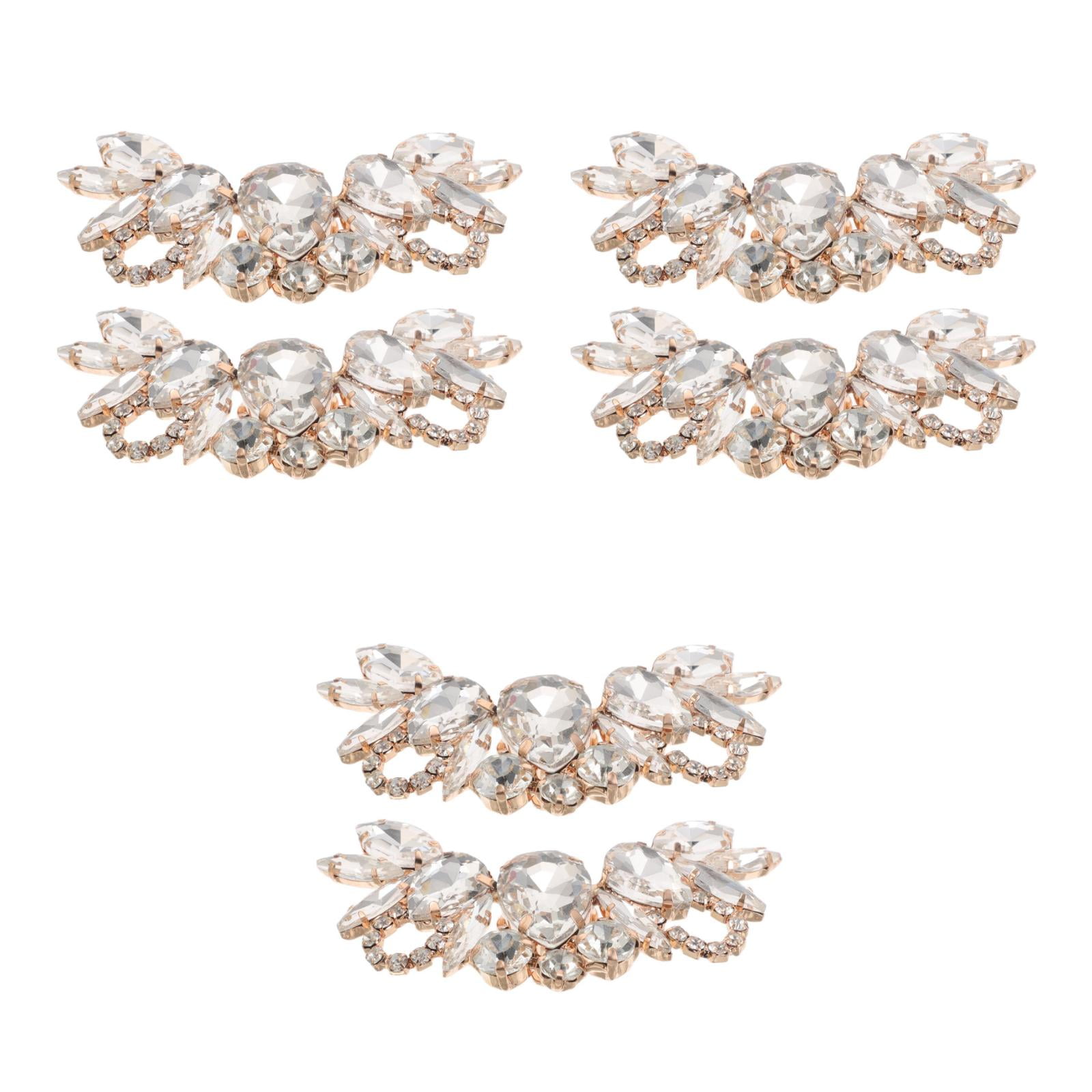 Masteelf 6 Pcs Rhinestone Shoe Clips Decorative Shoe Jewelry Clips High ...