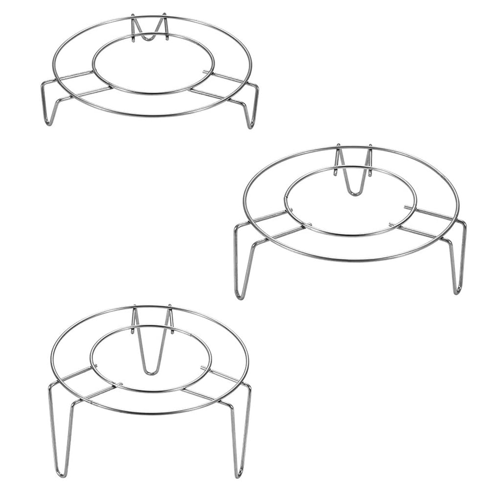 Masteelf 6 Pcs Stainless Steel Steamed Racks Heat Insulation Pan Pads ...