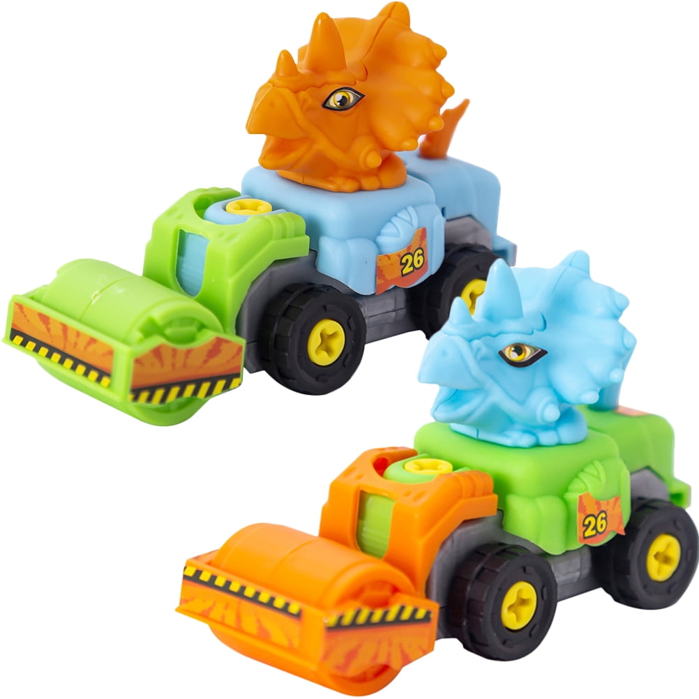 Masteelf 6 Pcs Tractor Dinosaur Engineering Vehicle Truck Toys Child ...