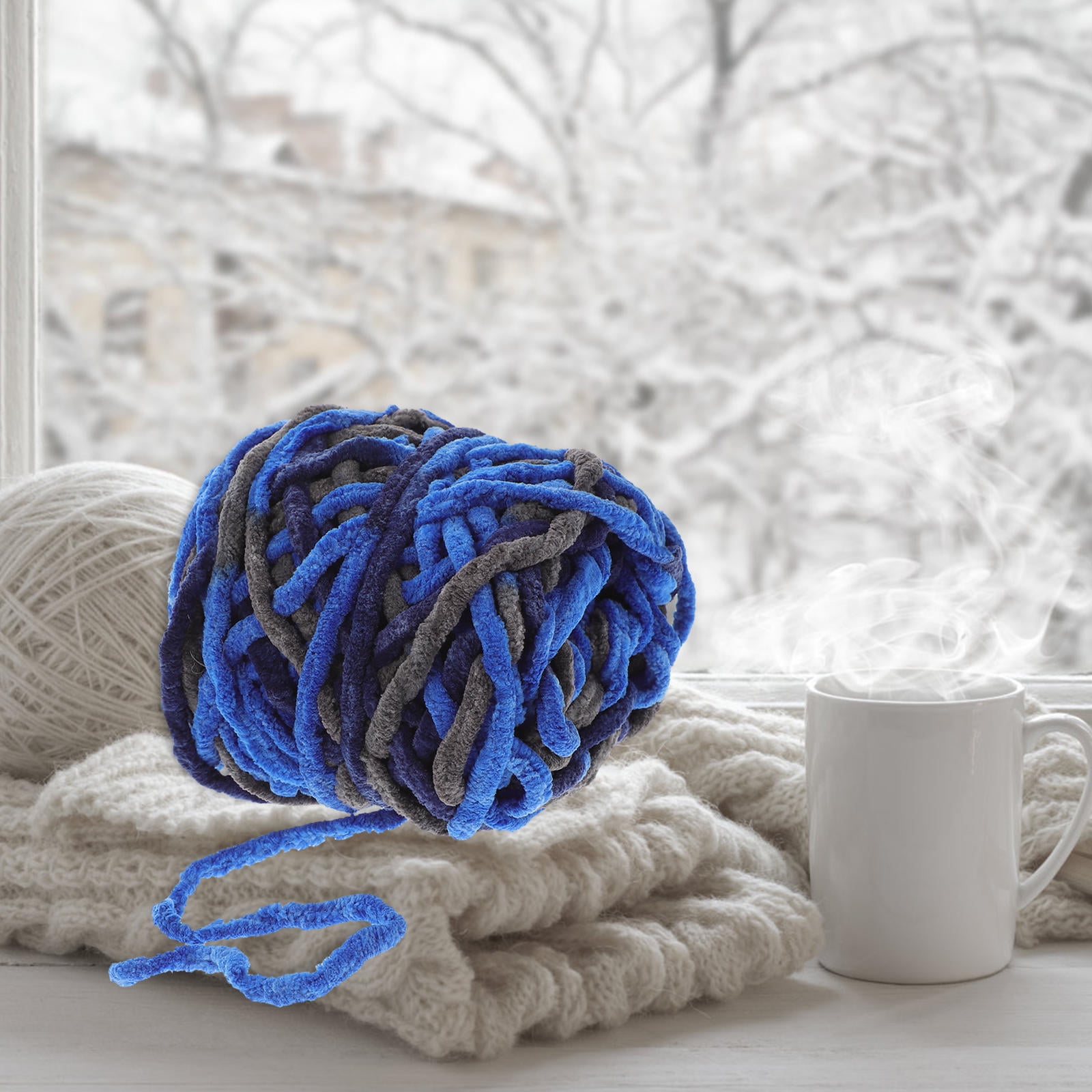 Masteelf 6 Rolls Coarse Wool Crochet Yarn for Crocheting Jumbo Thread ...