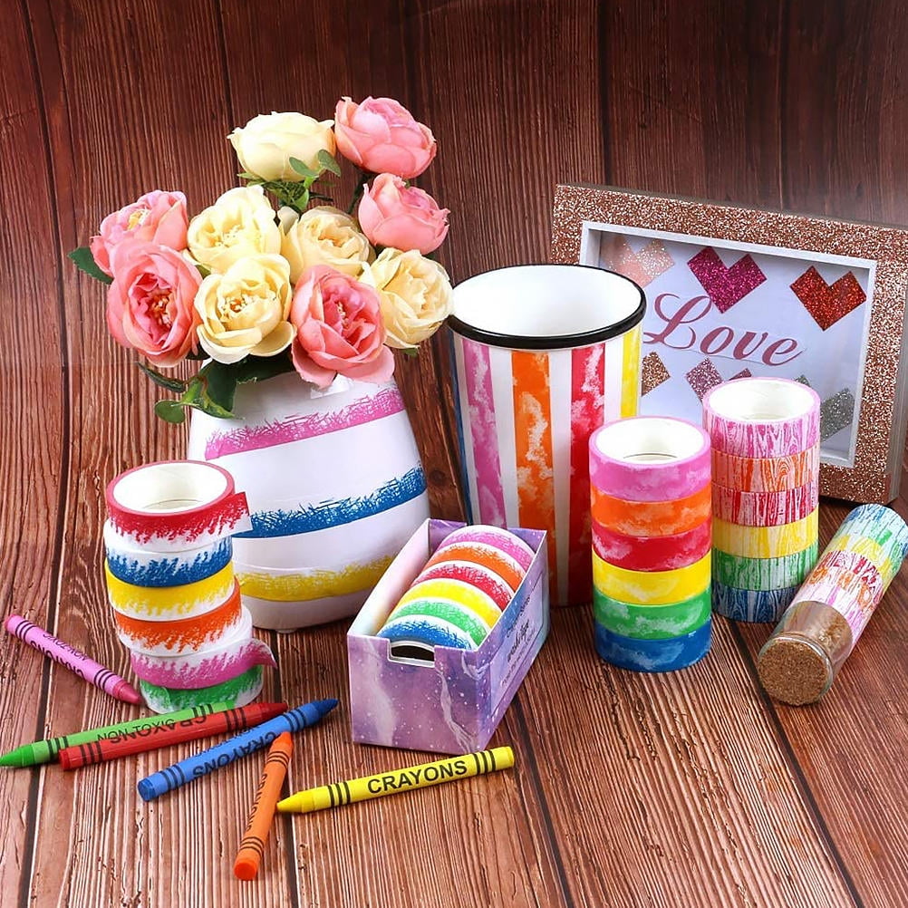 Masteelf 6 Rolls Stickies for Scrapbooking and Kids Printing Paper Tape ...