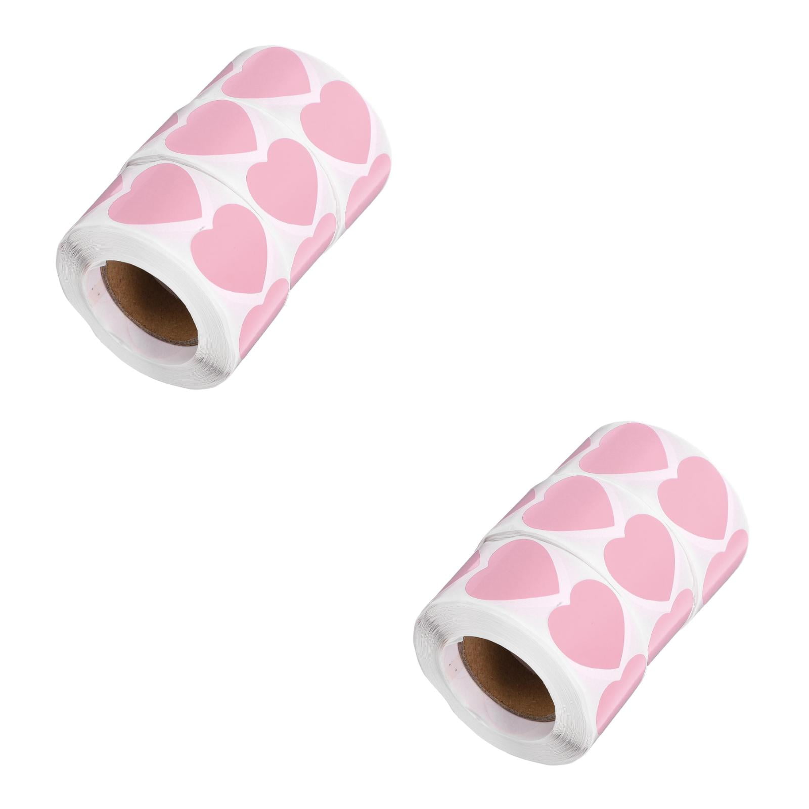 Masteelf 6 Rolls of Heart Shaped Sticker Labels Adhesive Sealing ...
