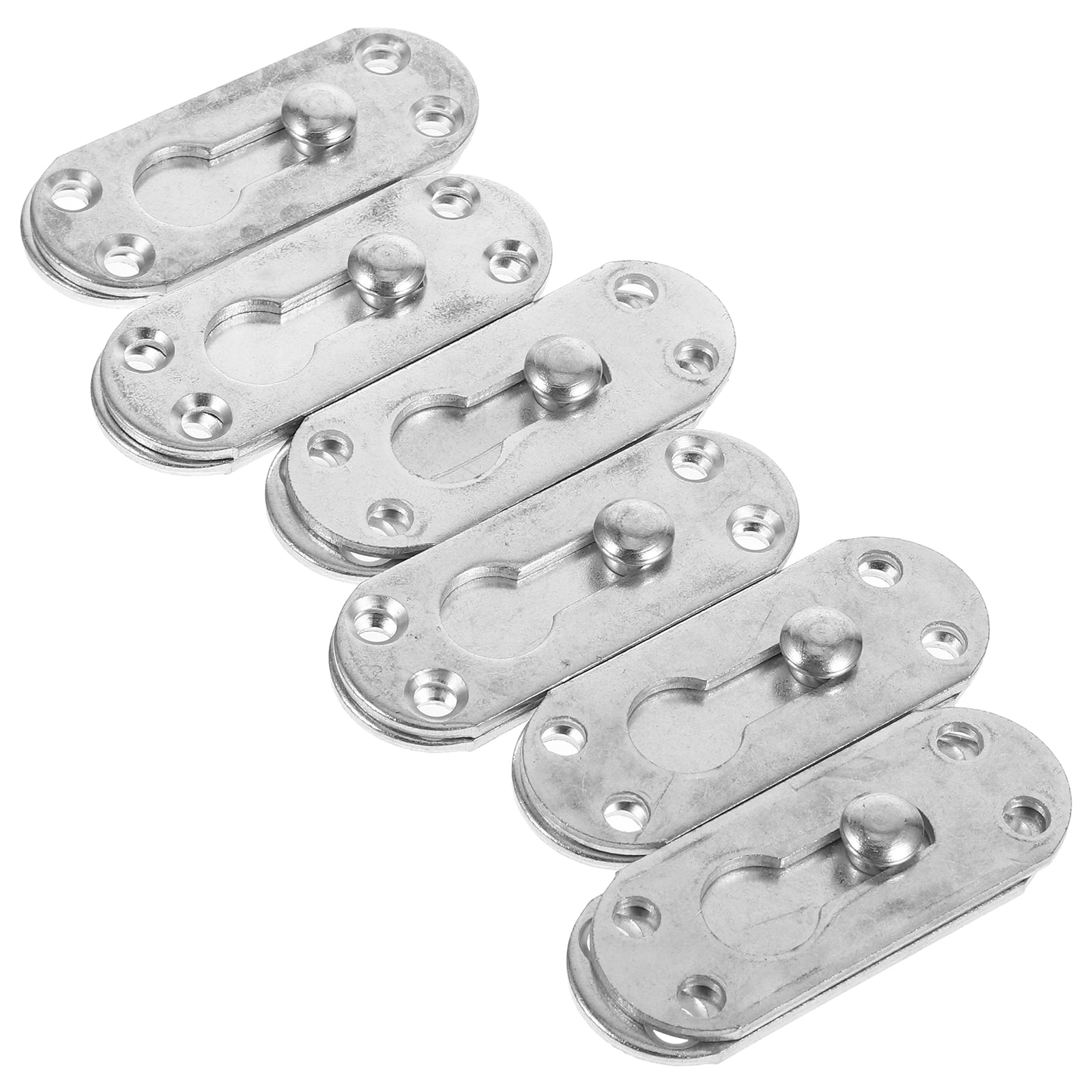 Masteelf 6 Sets Bed Frame Brackets Bed Rail Fittings Bed Rail Mounting ...