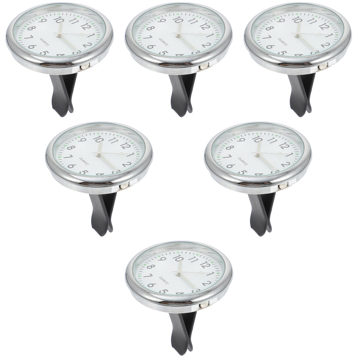 Masteelf 6 Sets Car Clock Mini Dashboard Auto Clock Vehicle Adhesive ...