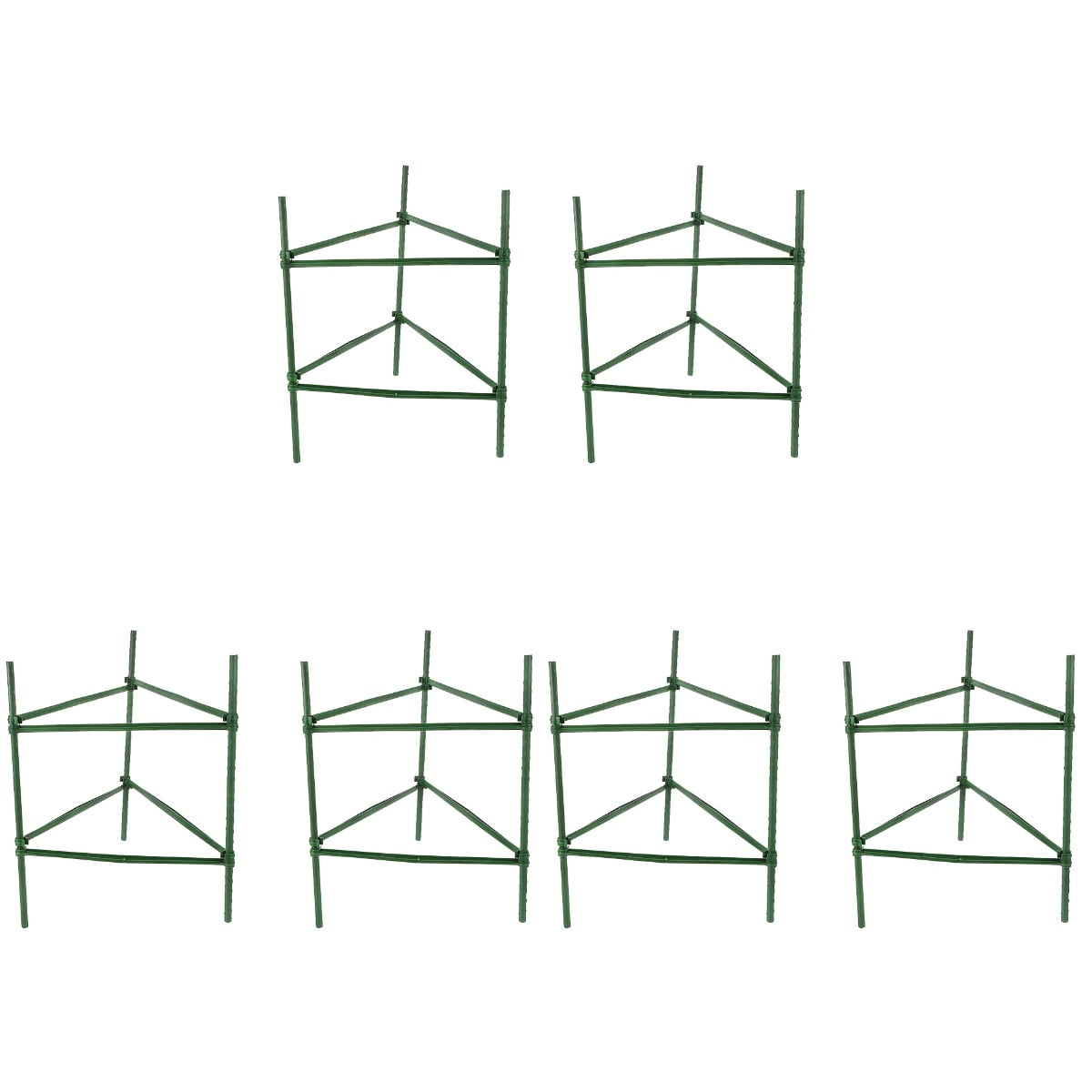 Masteelf 6 Sets Garden Trellis Support for Climbing Triangle Vines ...