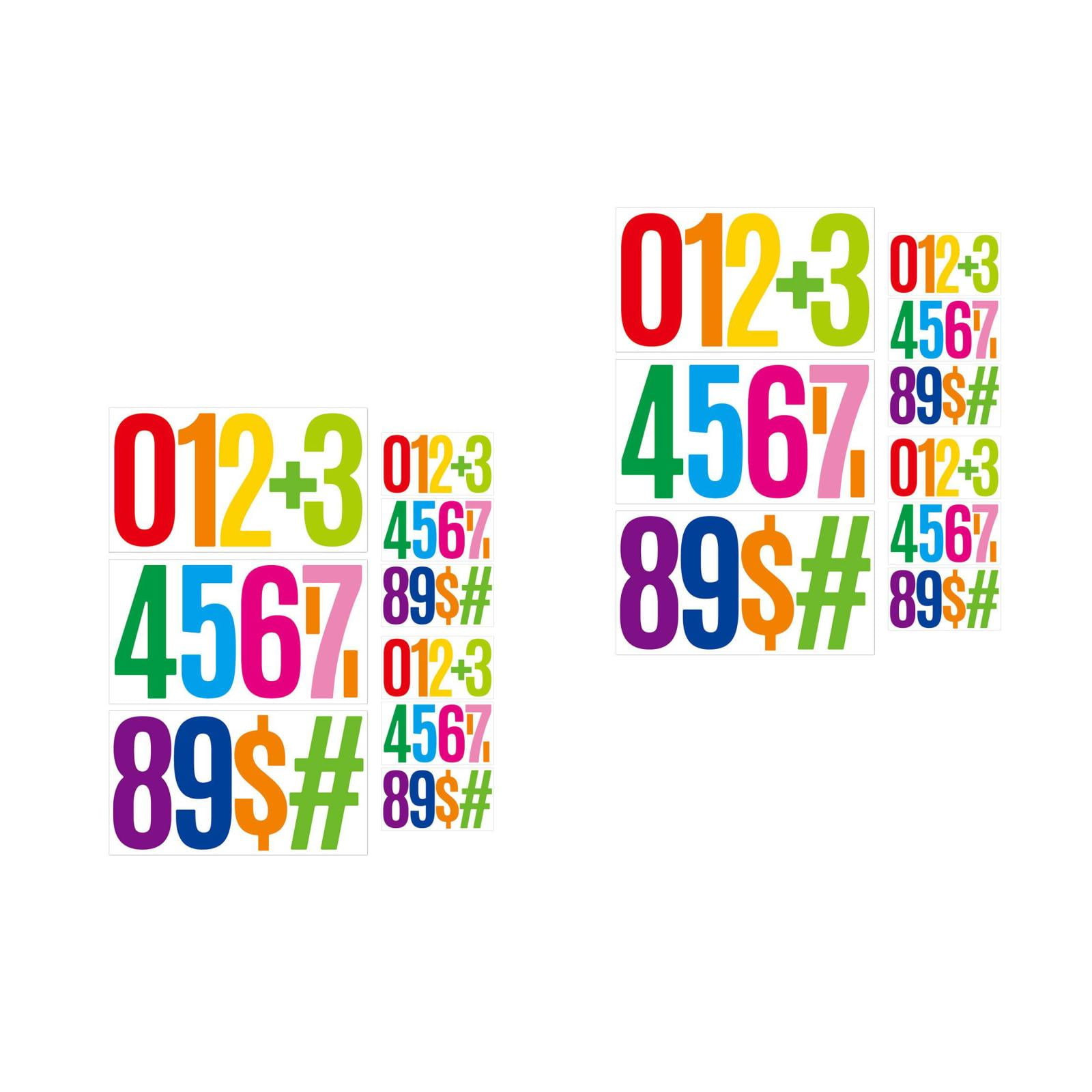 Masteelf 6 Sets Mailbox Numbers Stickers Waterproof Self Adhesive ...