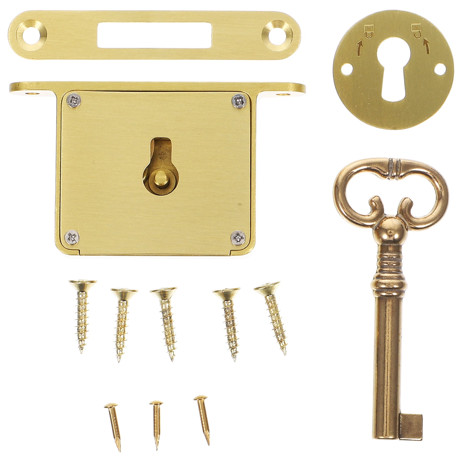 Masteelf 6 Sets of File Cabinet Lock Secure Drawer Lock Brass File ...
