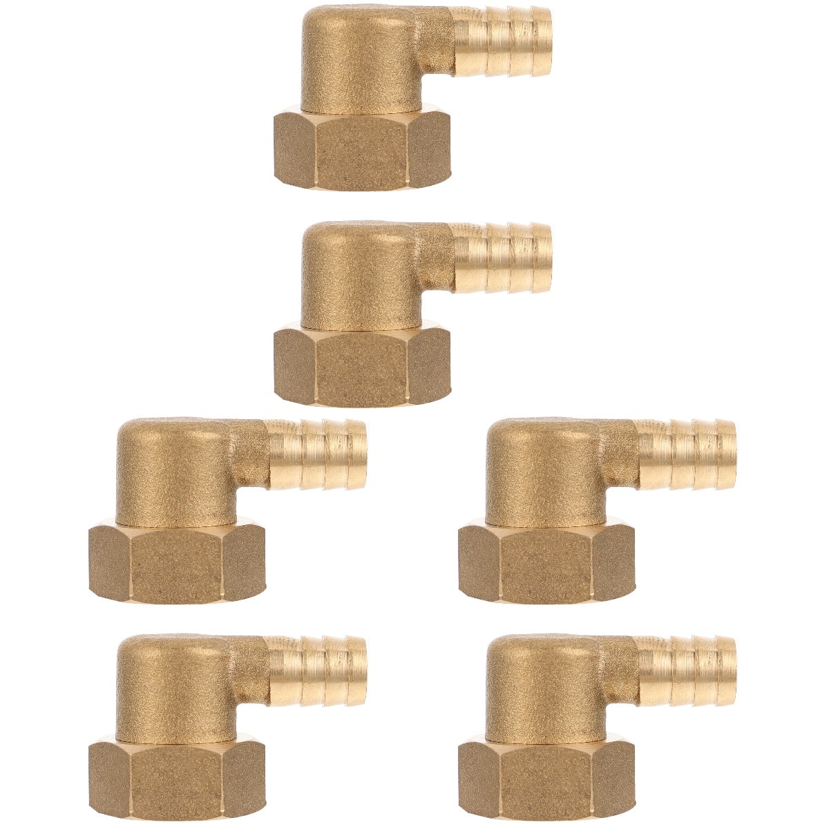 Masteelf 6 pcs 1/2 Thickened 90 Degree Air Connectors practical Brass ...