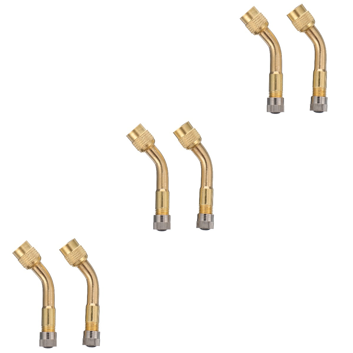 Masteelf 6 pcs 135 Degree Angled Wheel Tire Stem Extension Adapter ...