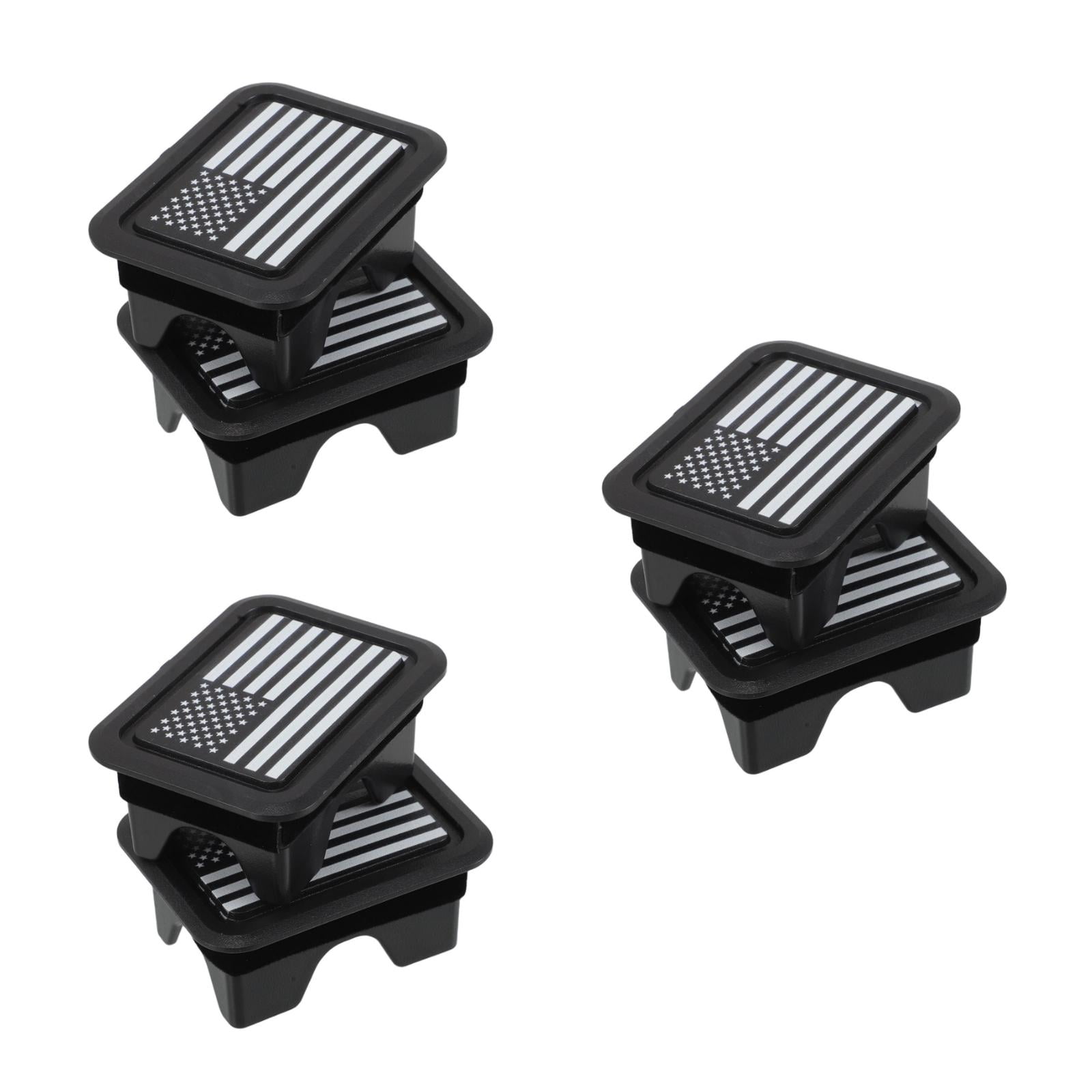 Masteelf 6 pcs American Flag Rear Truck Bed Rail Stake Pocket Cover ...