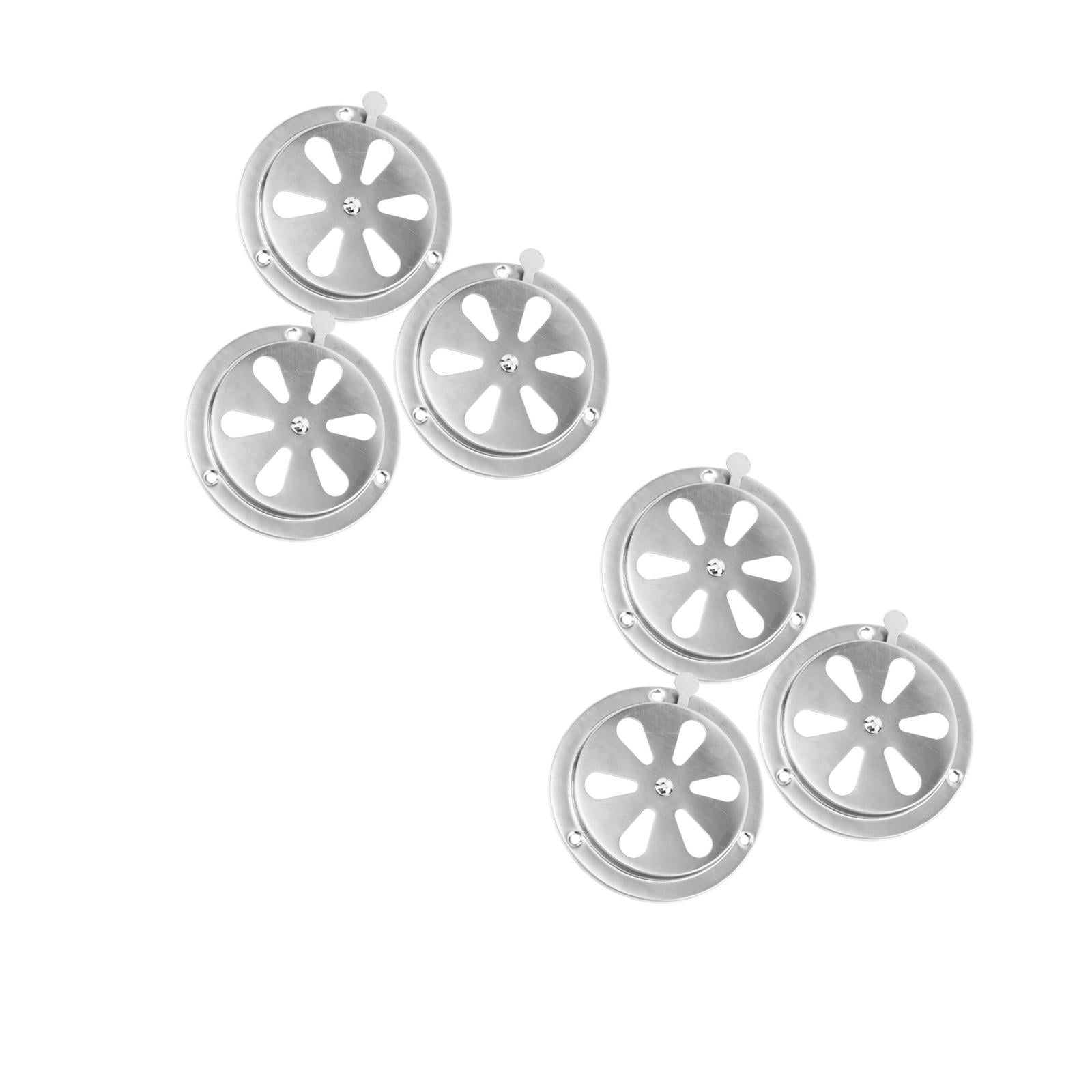 Masteelf 6 pcs Bbq Smoker Air Vent Grill Damper Stainless Steel For ...