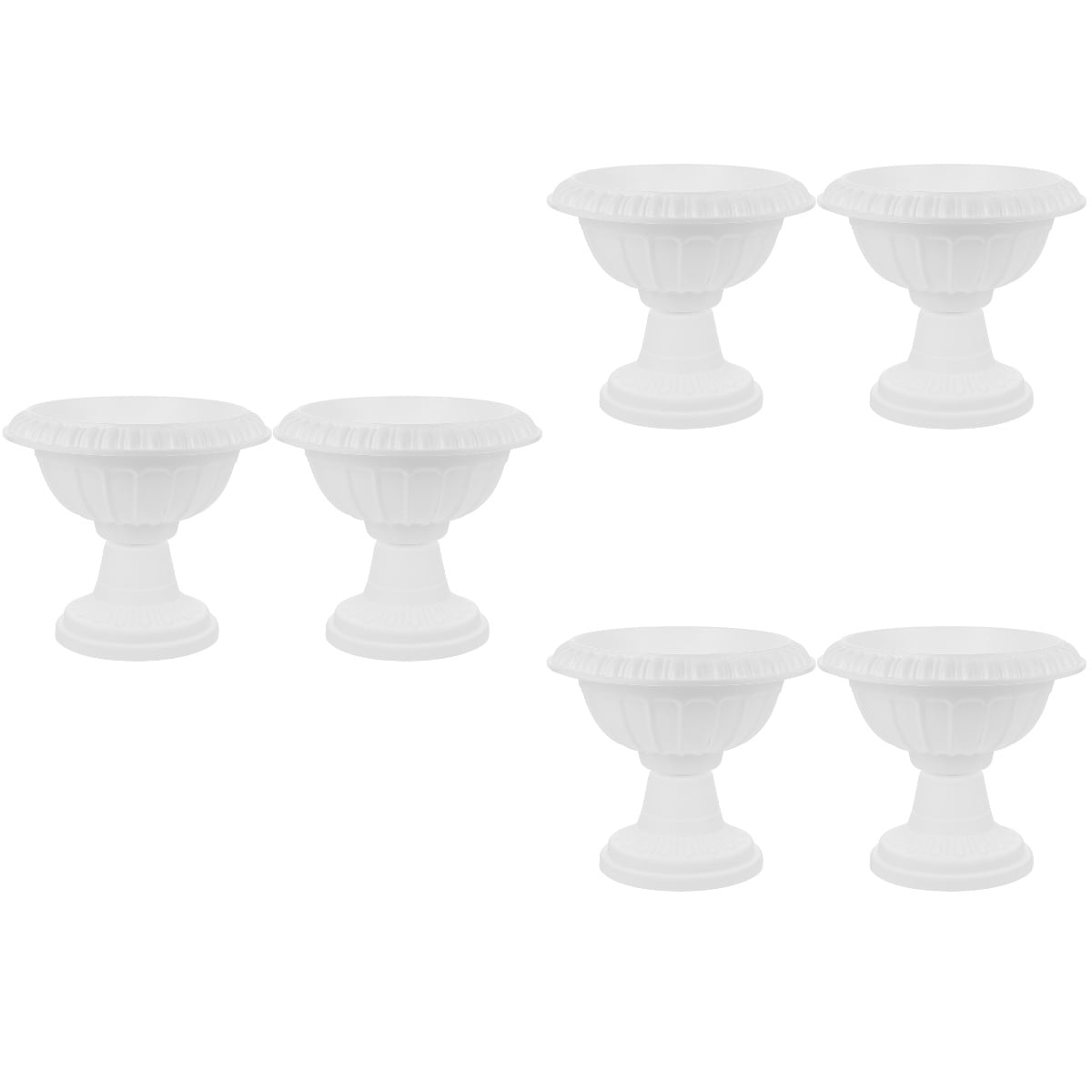 Masteelf 6 pcs Classic Urn Garden Urn White Decorative Urn Flower Pot ...