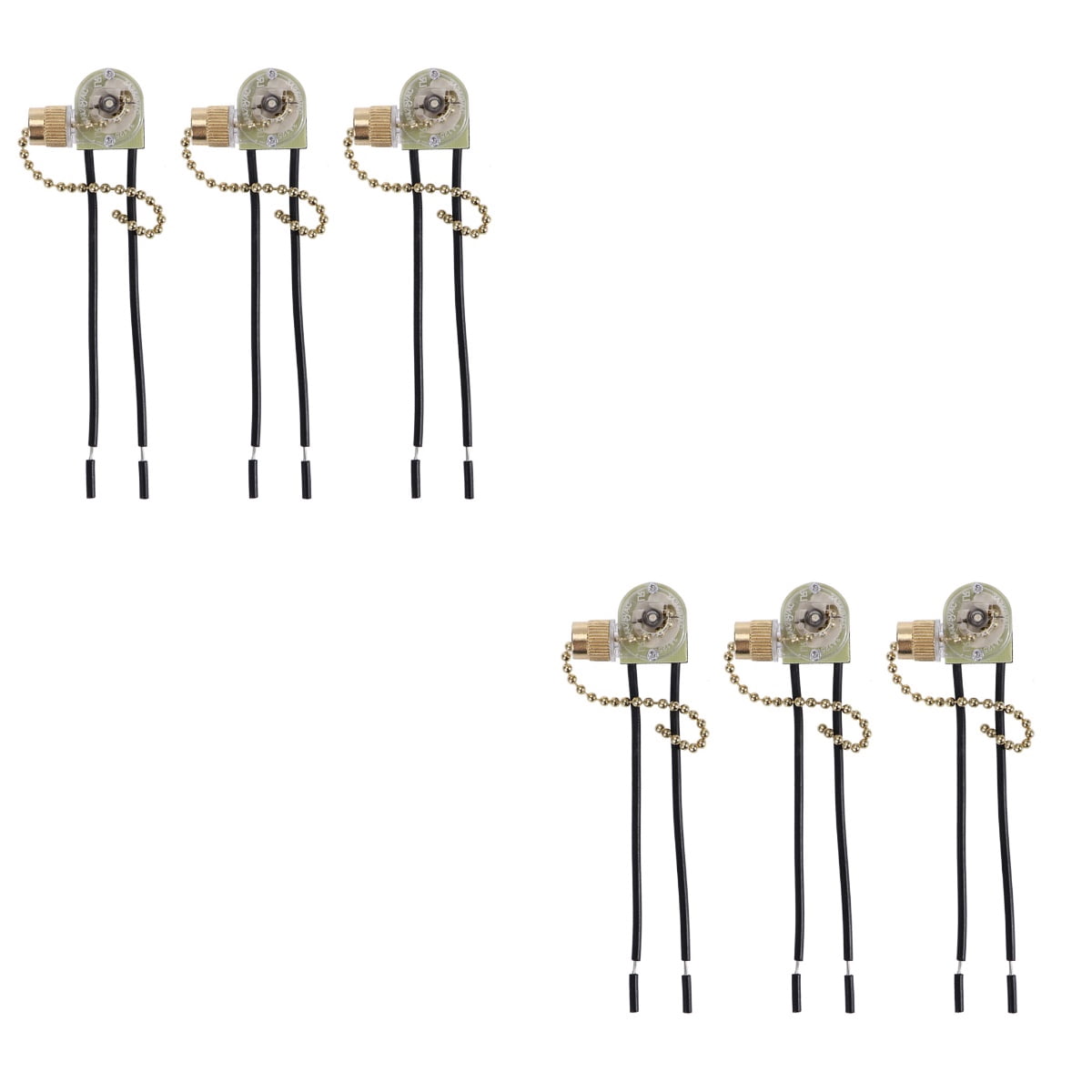 Masteelf 6 pcs Fan Pull Chain Ceiling Fan Replacement Pull Chain Golden ...
