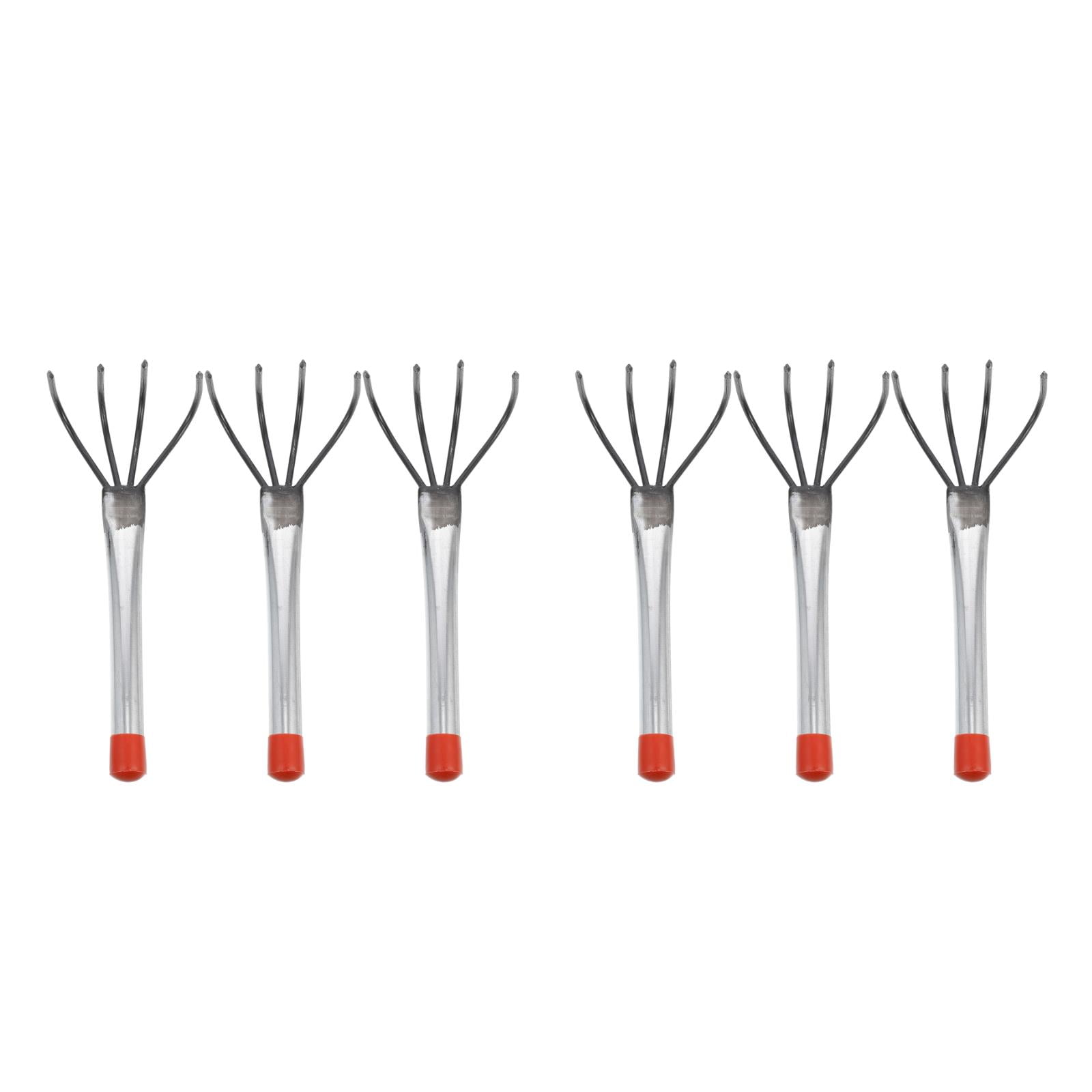 Masteelf 6 pcs Garden Hand Cultivator Rake Garden Tool Hand Held ...