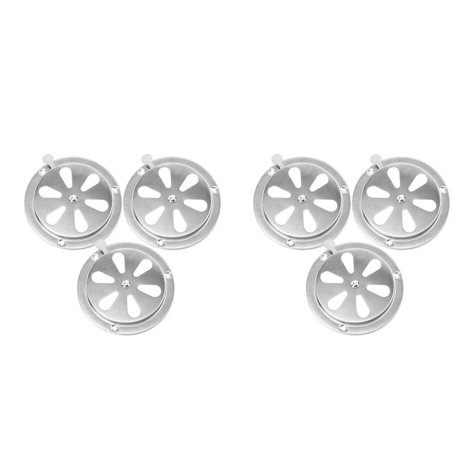 Masteelf 6 pcs Grill Smoker Air Vent Bbq Smoker Air Vent Stainless ...