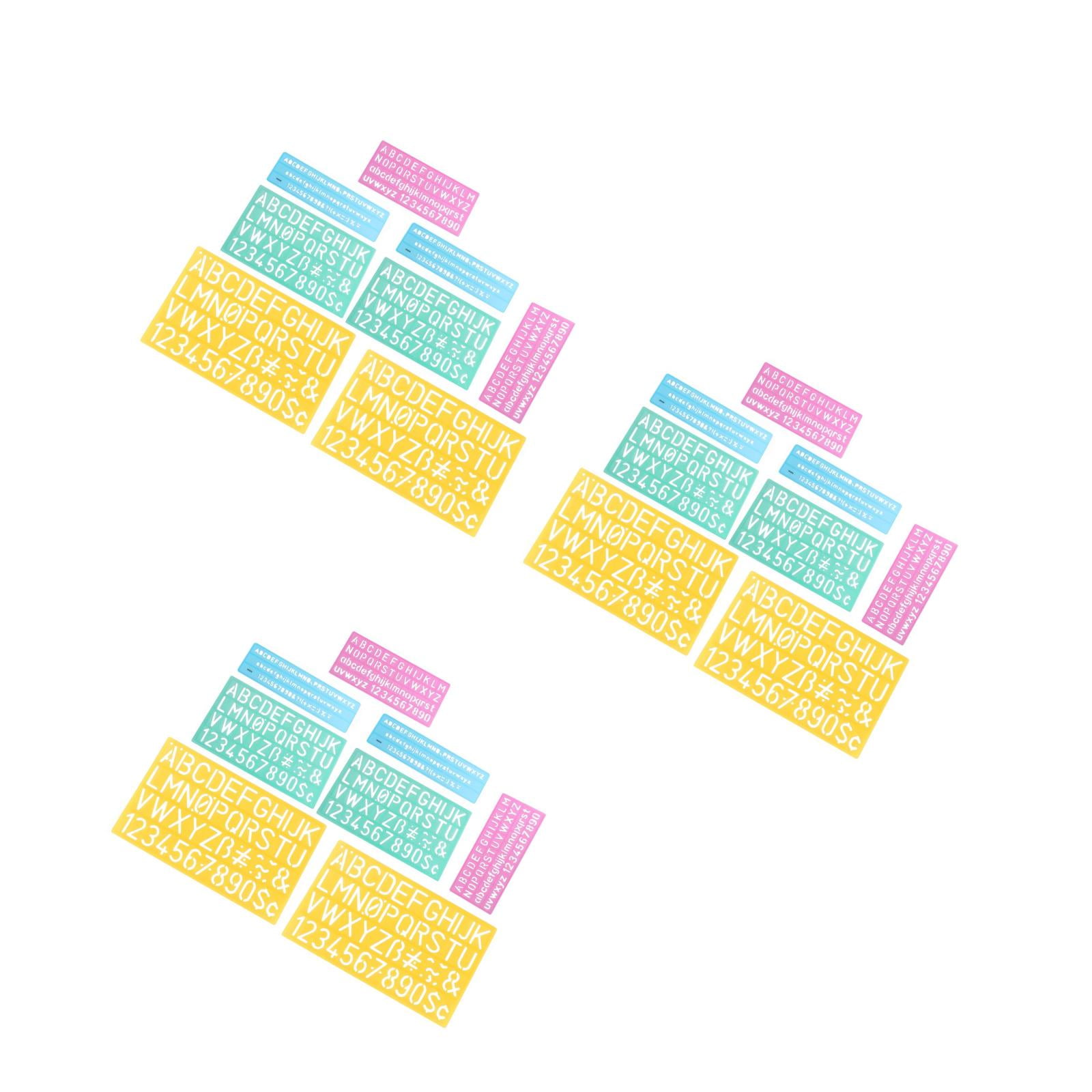 Masteelf 6 pcs Letters And Numbers Alphabet Templates Alphabet Stencils ...