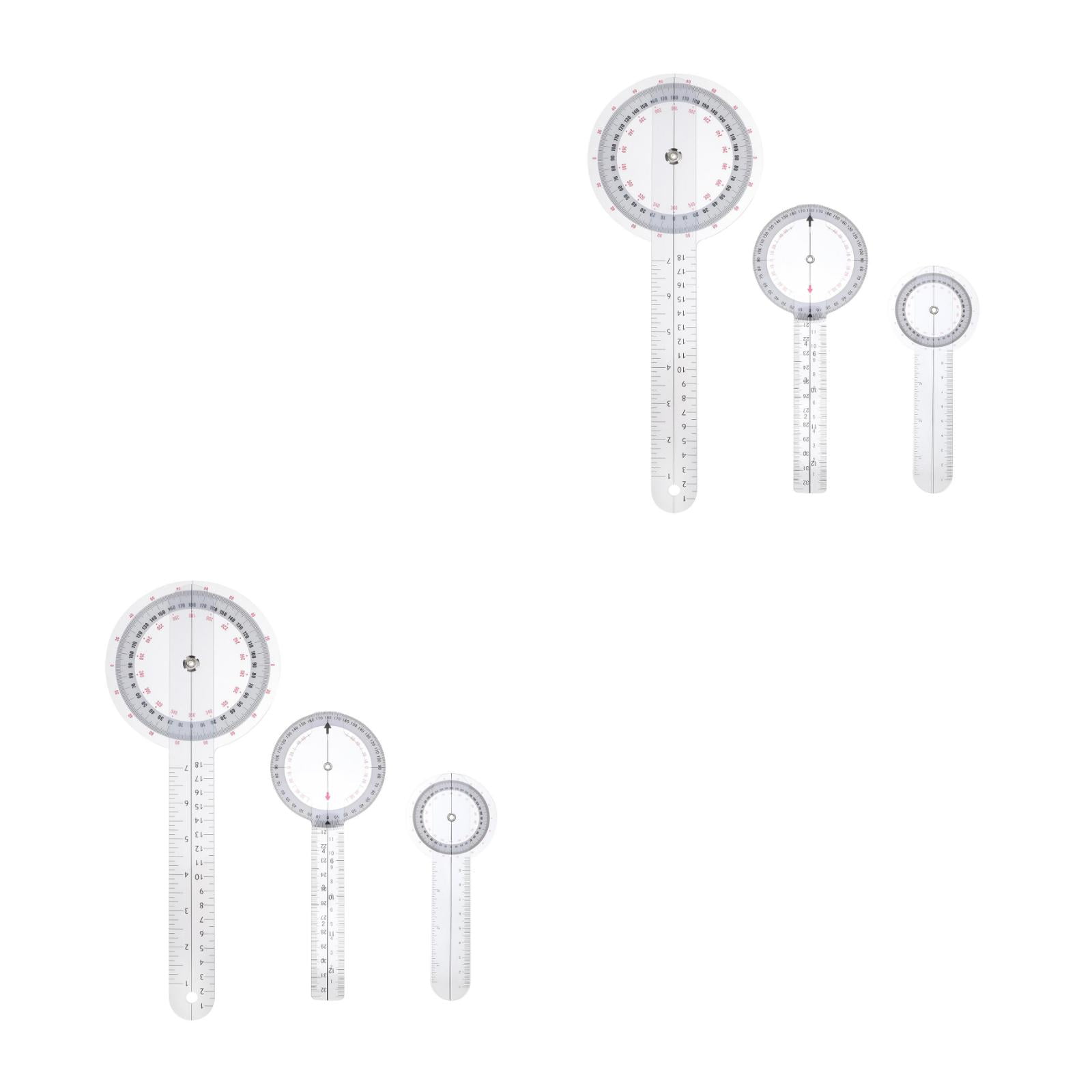 Masteelf 6 pcs Measure Goniometer Multi Angle Measuring Ruler ...