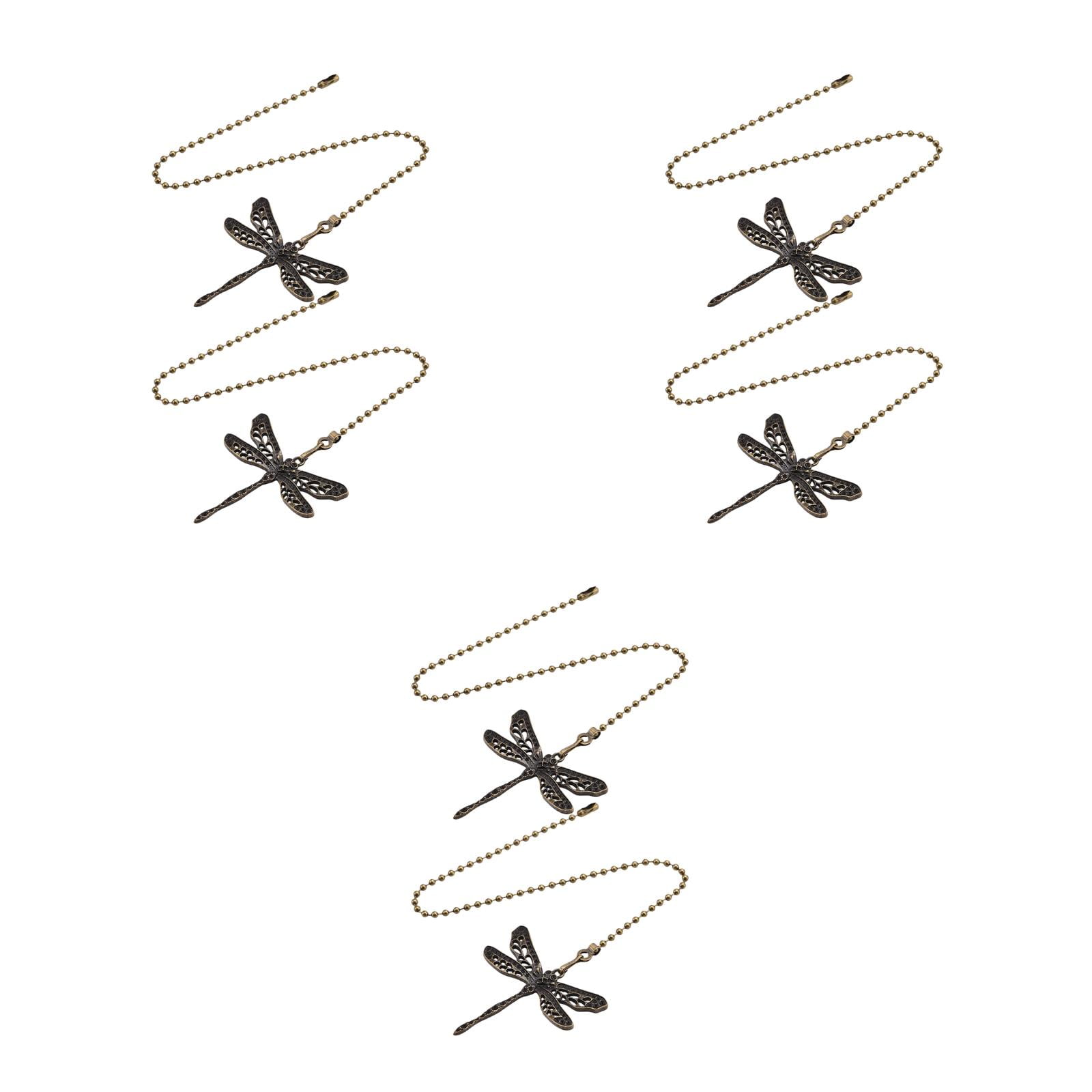 Masteelf 6 pcs Metal Pull Chain Extensions Decorative Ceiling Fan Pull ...