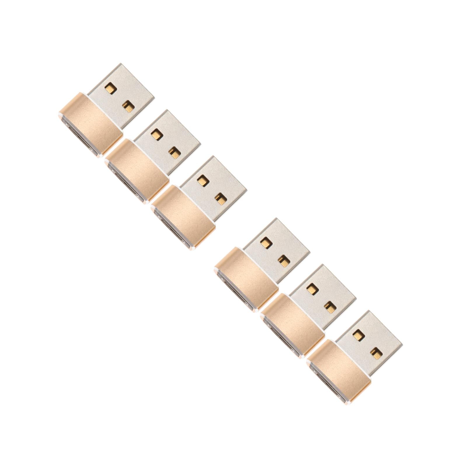 Masteelf 6 pcs Metal USB to Type-C Adapter Portable Converter Data ...