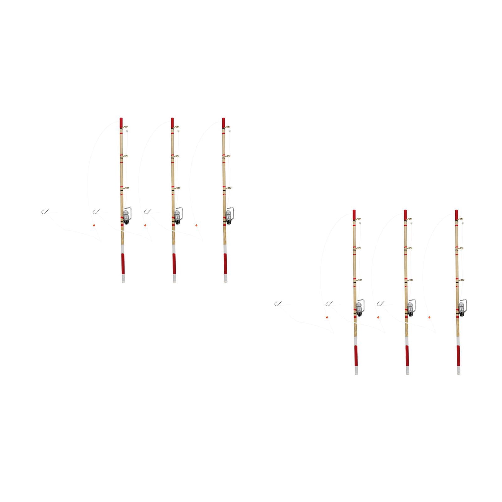 Masteelf 6 pcs Miniature Fishing Rod Toy Dollhouse Scene Accessories ...