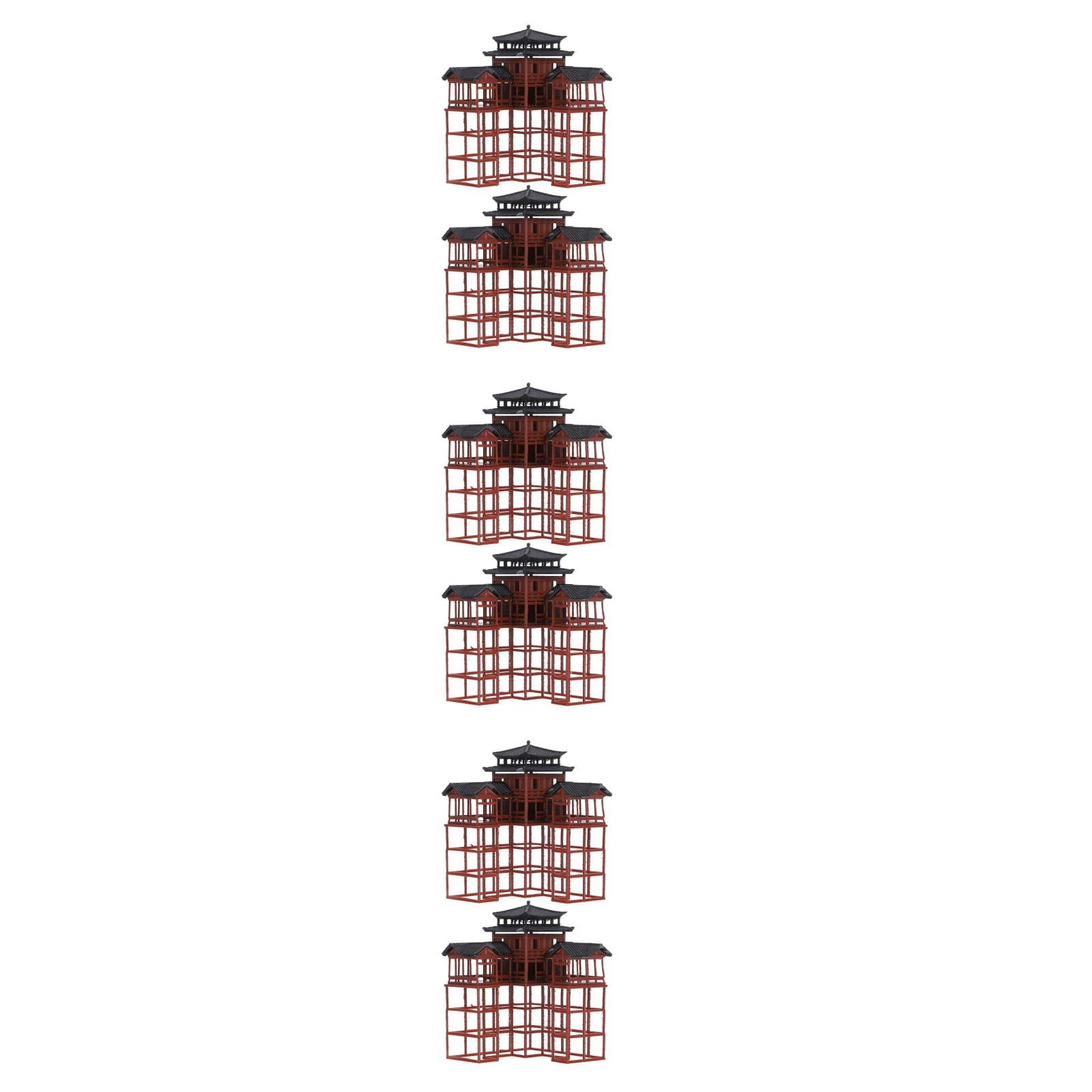 Masteelf 6 pcs Miniature Pagoda Fish Tank Ornaments for Bonsai ...