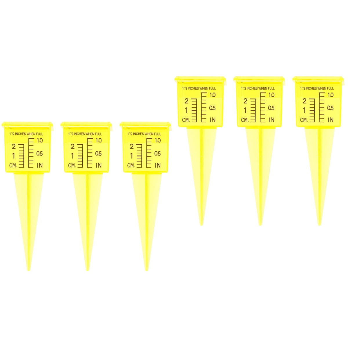 Masteelf 6 pcs Outdoor Rain Gauge Plastic Rain Gauge Accurate Rainfall ...