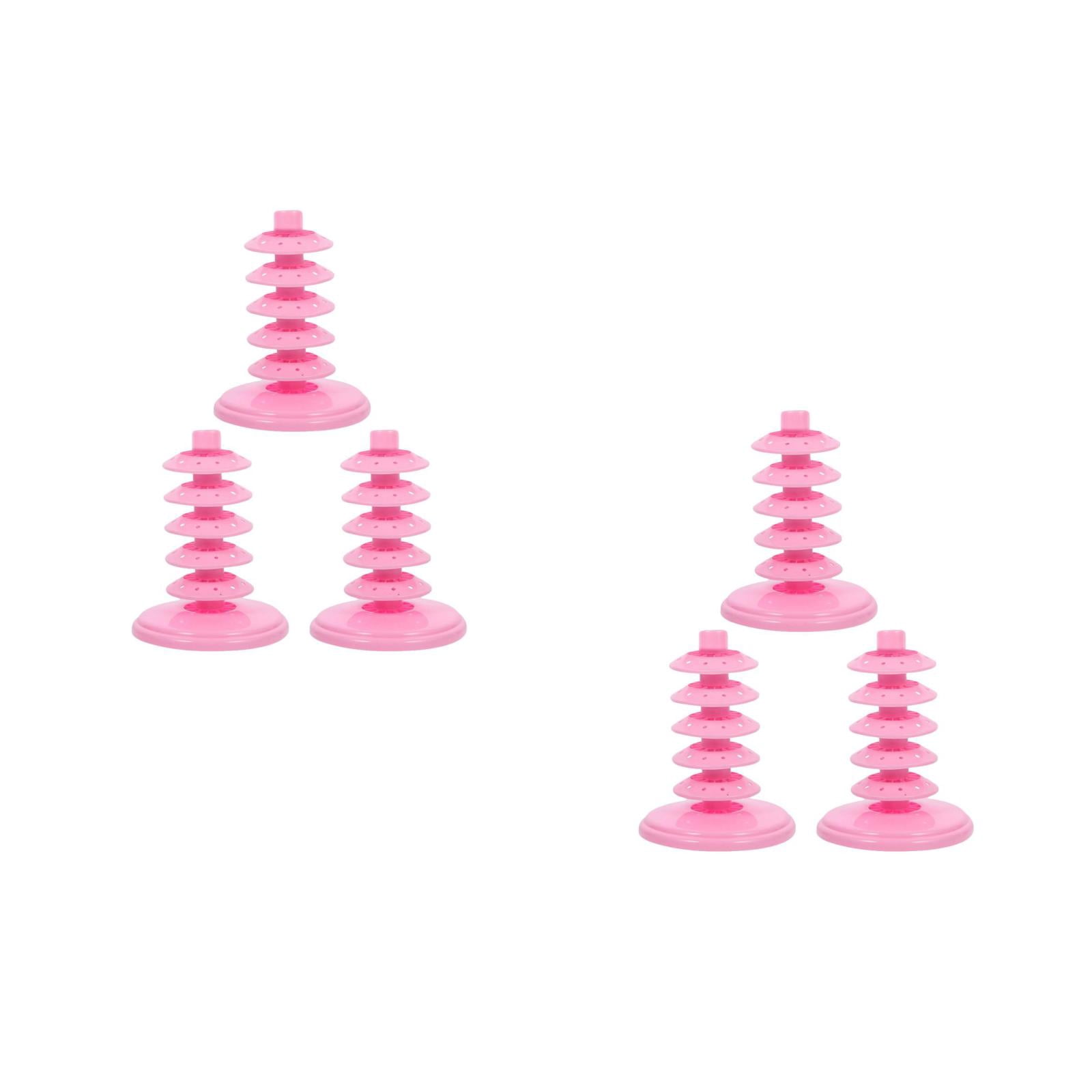 Masteelf 6 pcs Plastic Cake Pop Stand Adjustable 5 Tire Lollipop ...