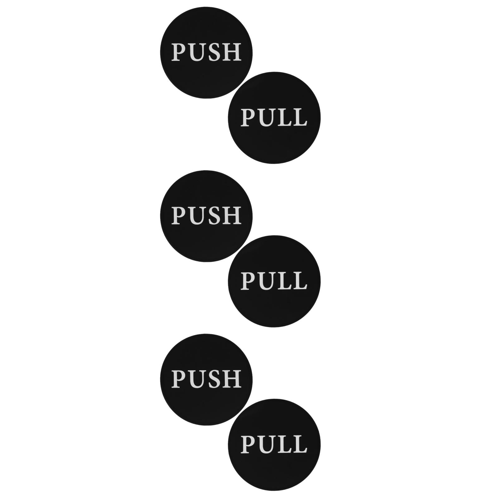 Masteelf 6 pcs Push Pull Glass Door Signs for Office and Home Business ...