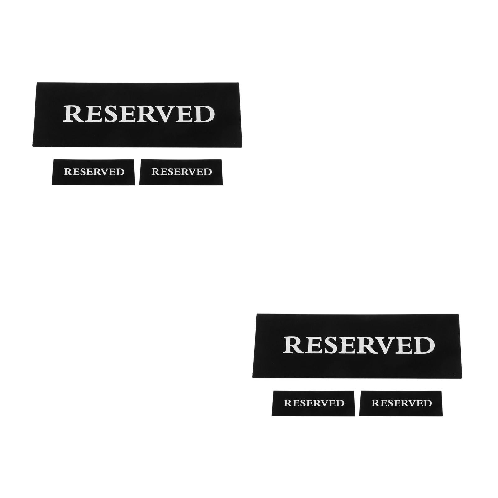 Masteelf 6 pcs Reserved Table Sign for Wedding Table V Shaped Acrylic ...