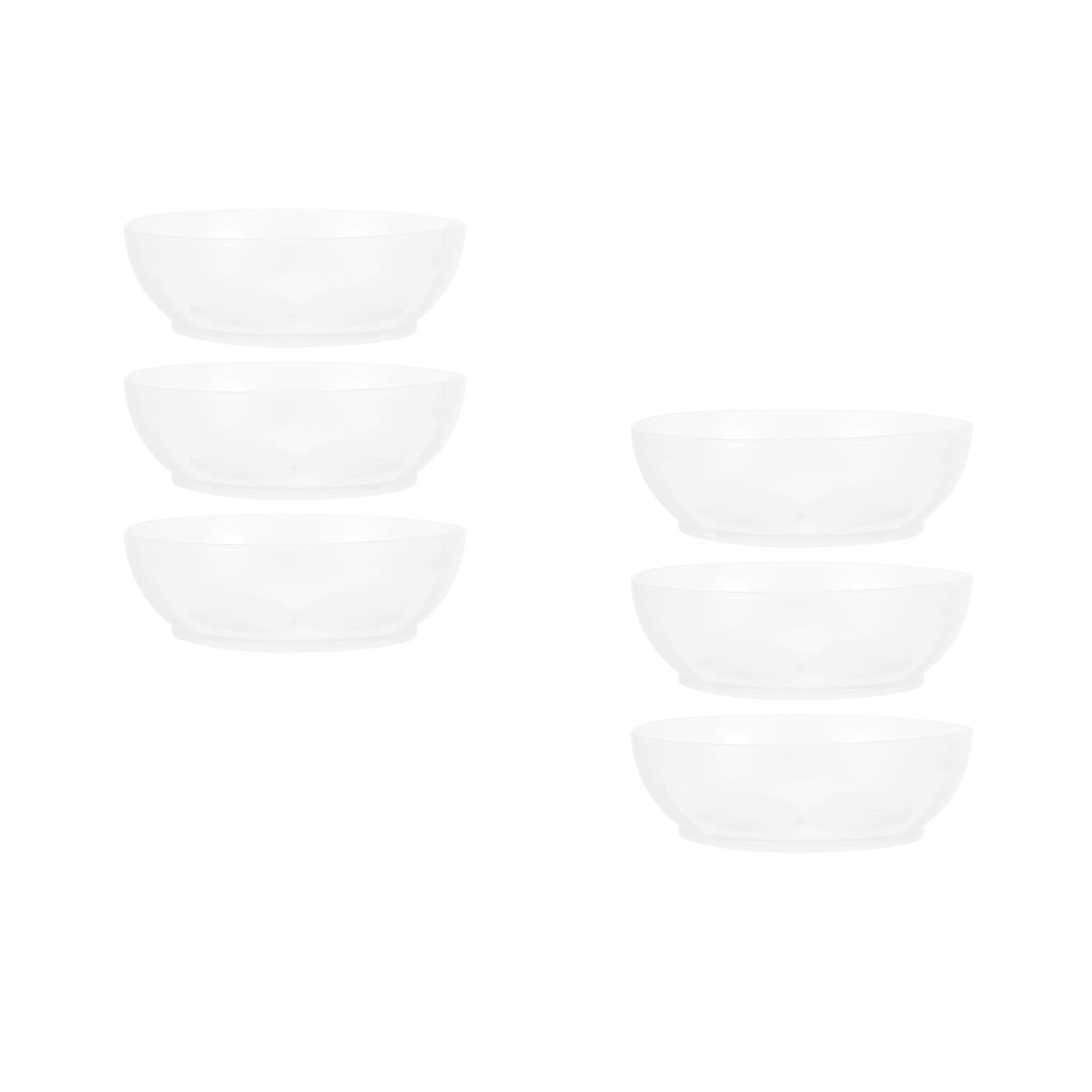 Masteelf 6 pcs Reusable Scale Tray Transparent Weighing Bowls with ...