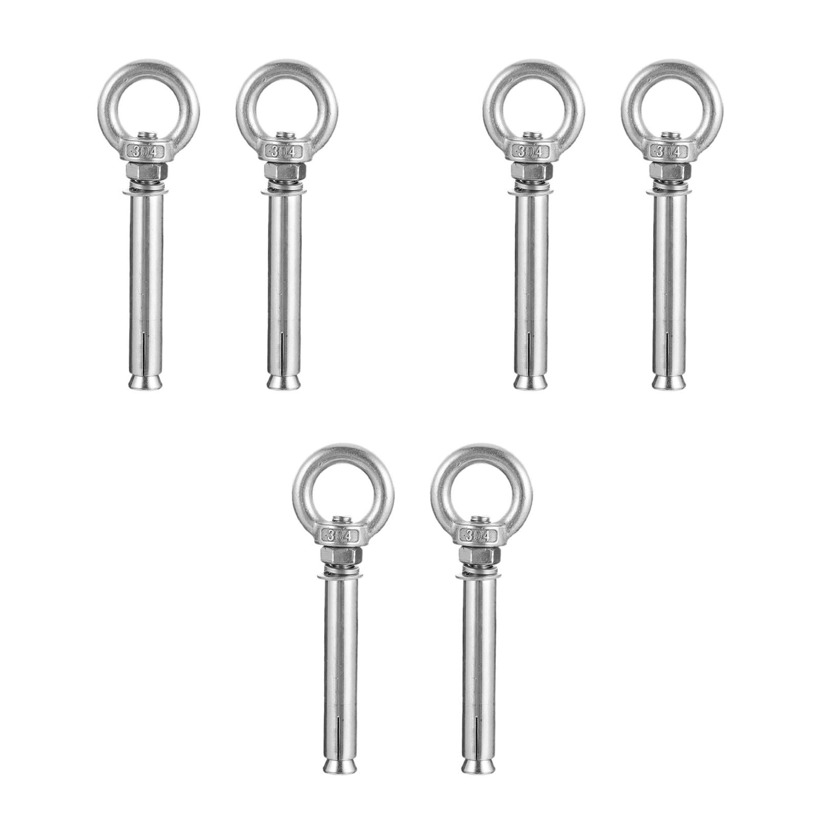 Masteelf 6 pcs Stainless Steel Closed Hook Expansion Screws Bolts ...