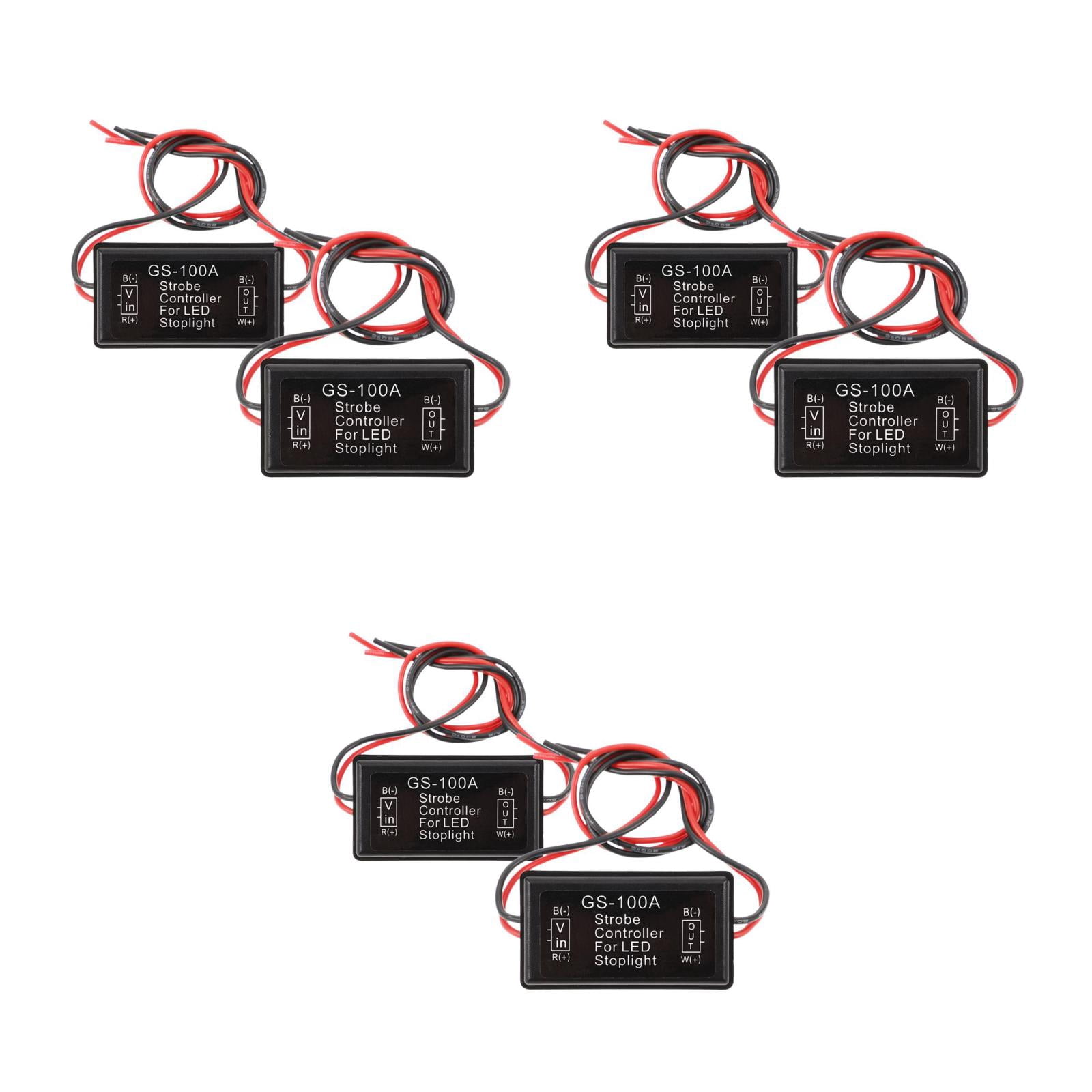 Masteelf 6 pcs Stop Light Flash Strobe Controller Car Flasher Module ...