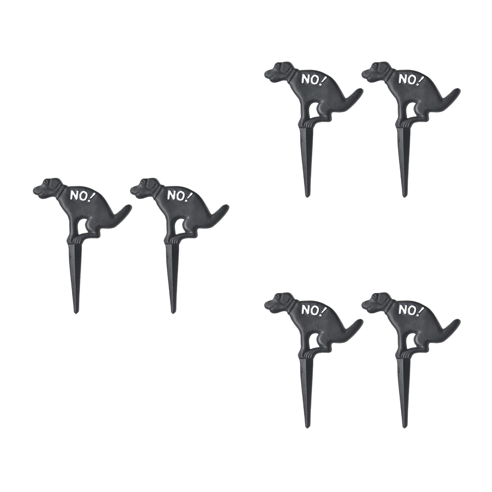 Masteelf 6 pcs sign Pooping Sign European American Grass Garden Statue ...
