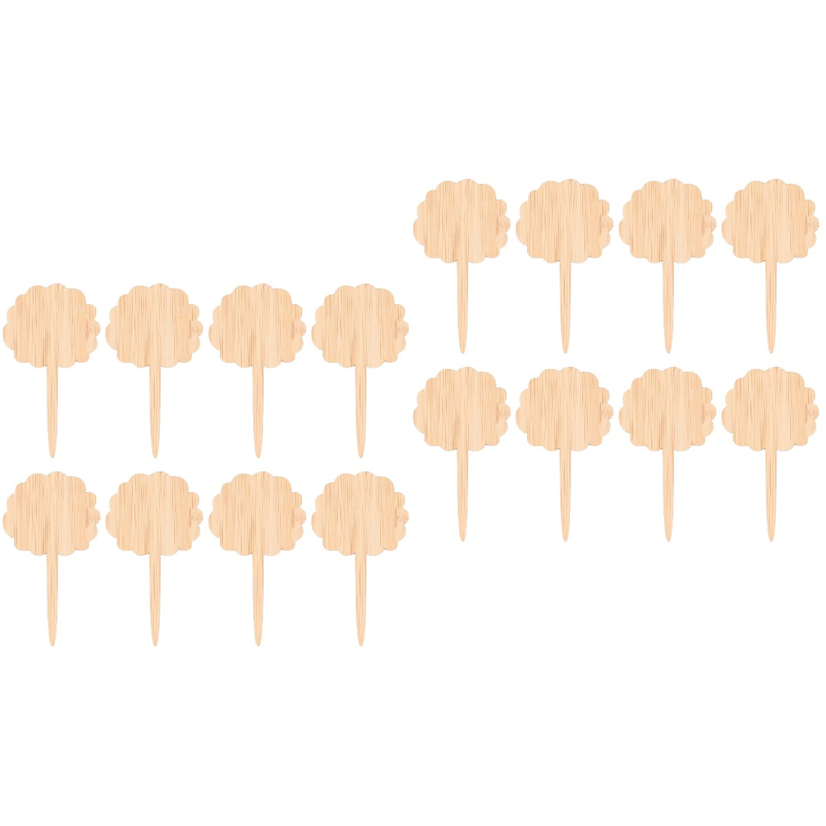 Masteelf 60 PCS Bamboo Wood Plant Labels Floral Tag Soil Insert Nursery ...