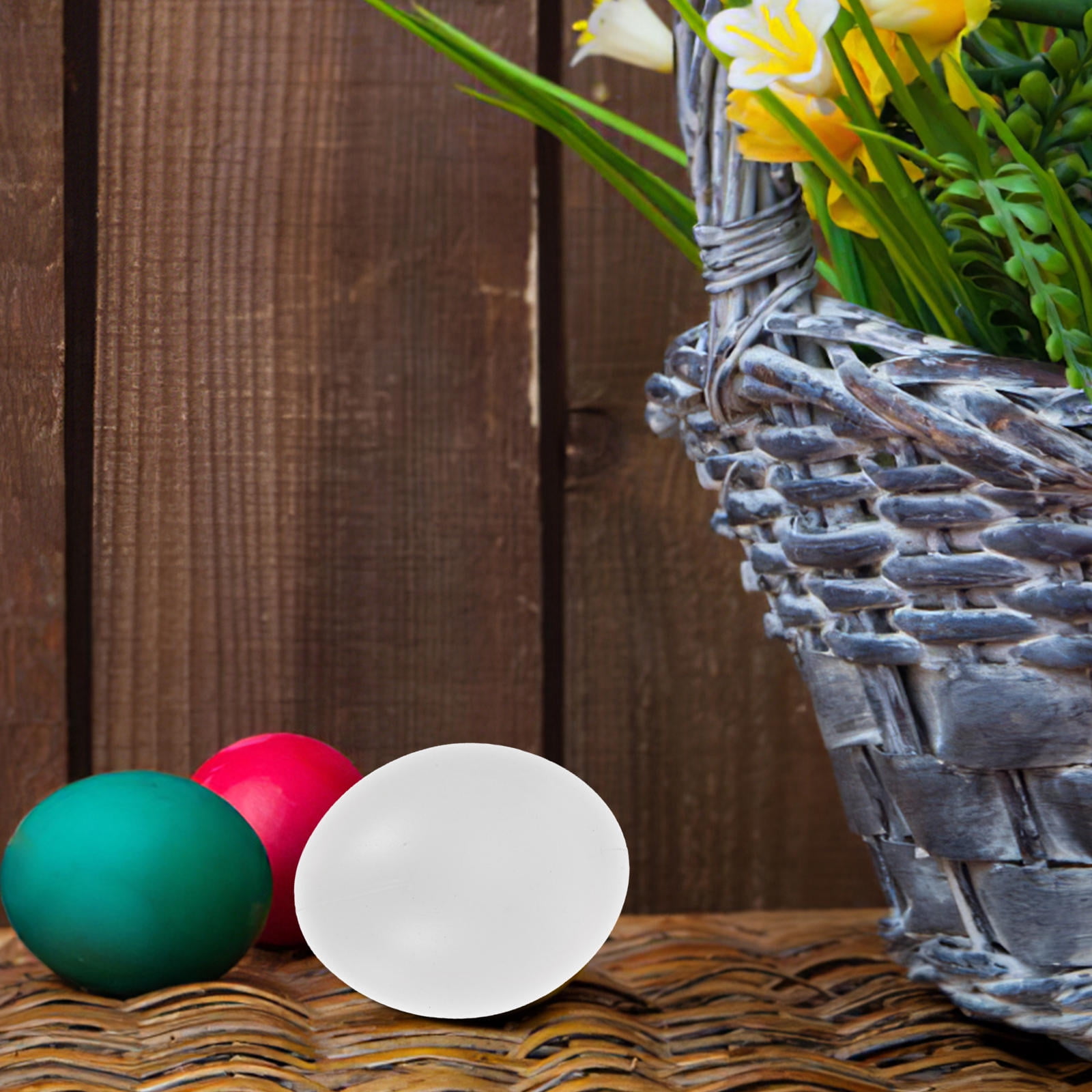 Masteelf 60 PCS Child Large Painted Simulation Egg Lifelike Eggs Kids ...