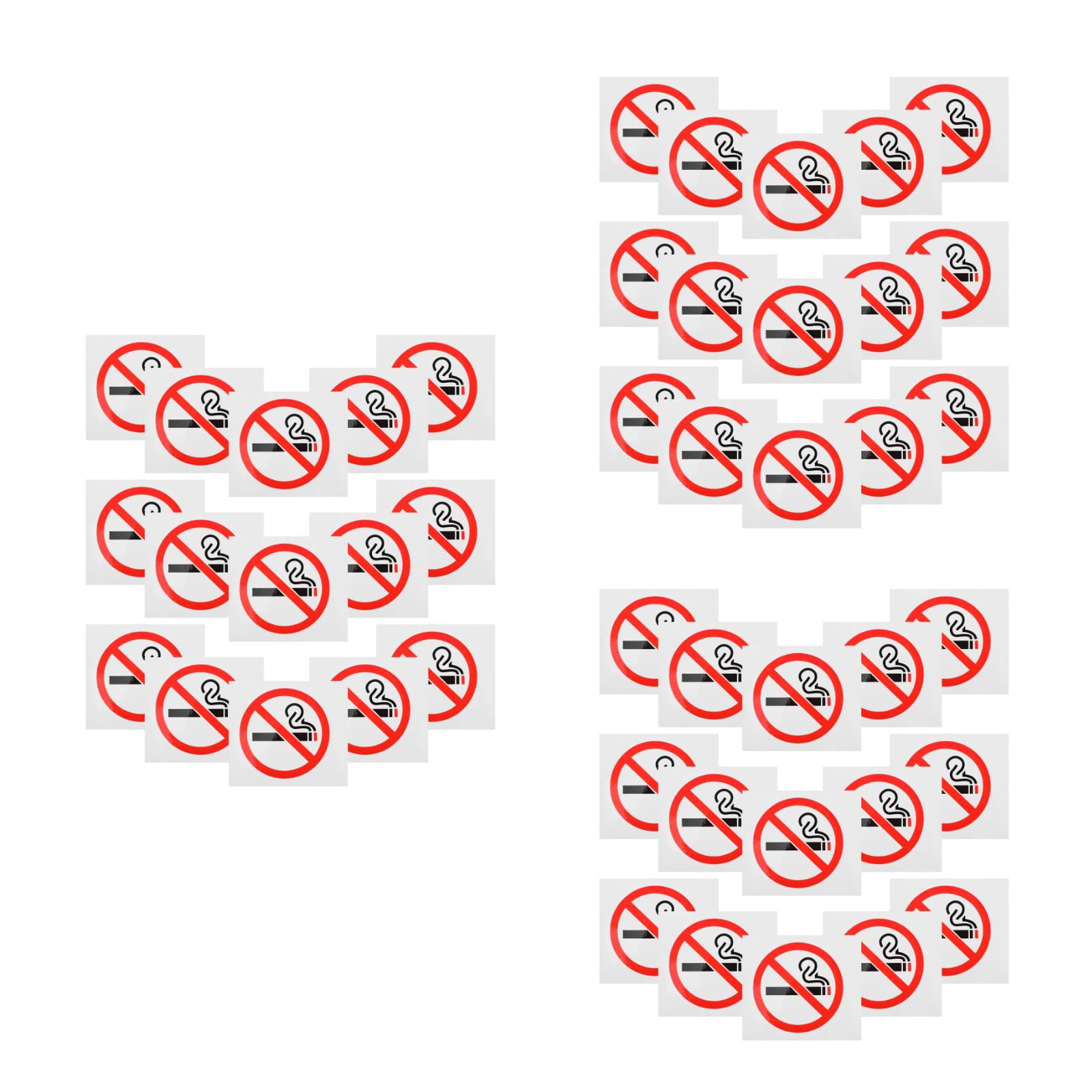 Masteelf 60 PCS No Smoking Stickers No Smoking Caution Stickers No ...