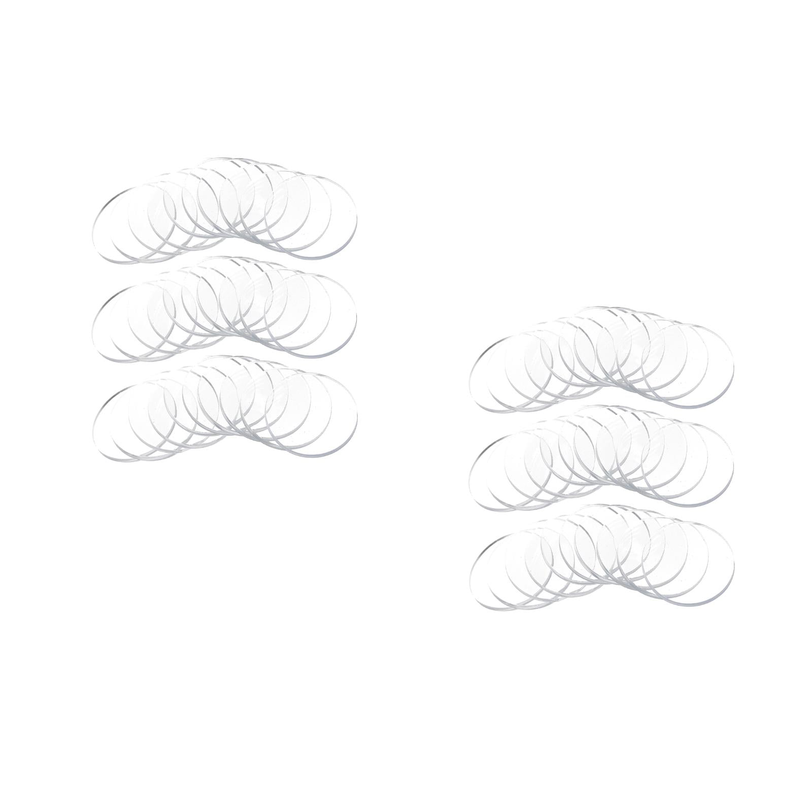 Masteelf 60 Pcs Clear Glass Bumpers Glass Table Spacers Home Anti-slip ...