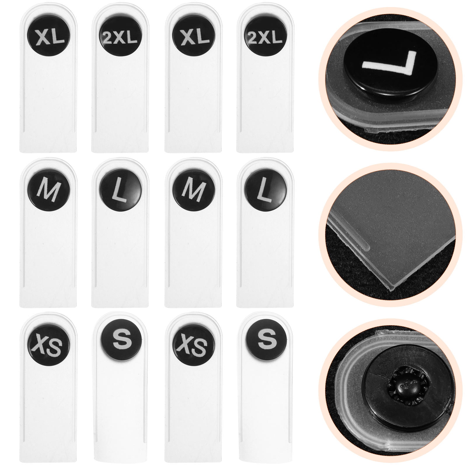 Masteelf 60 Pcs Fabric Labels Tags Clothing Standard Size Accessories ...