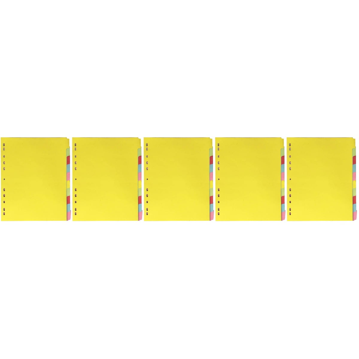 Masteelf 60 Pcs Horizontal Tabs Paper Divider Index Page Tab Cards 11 ...