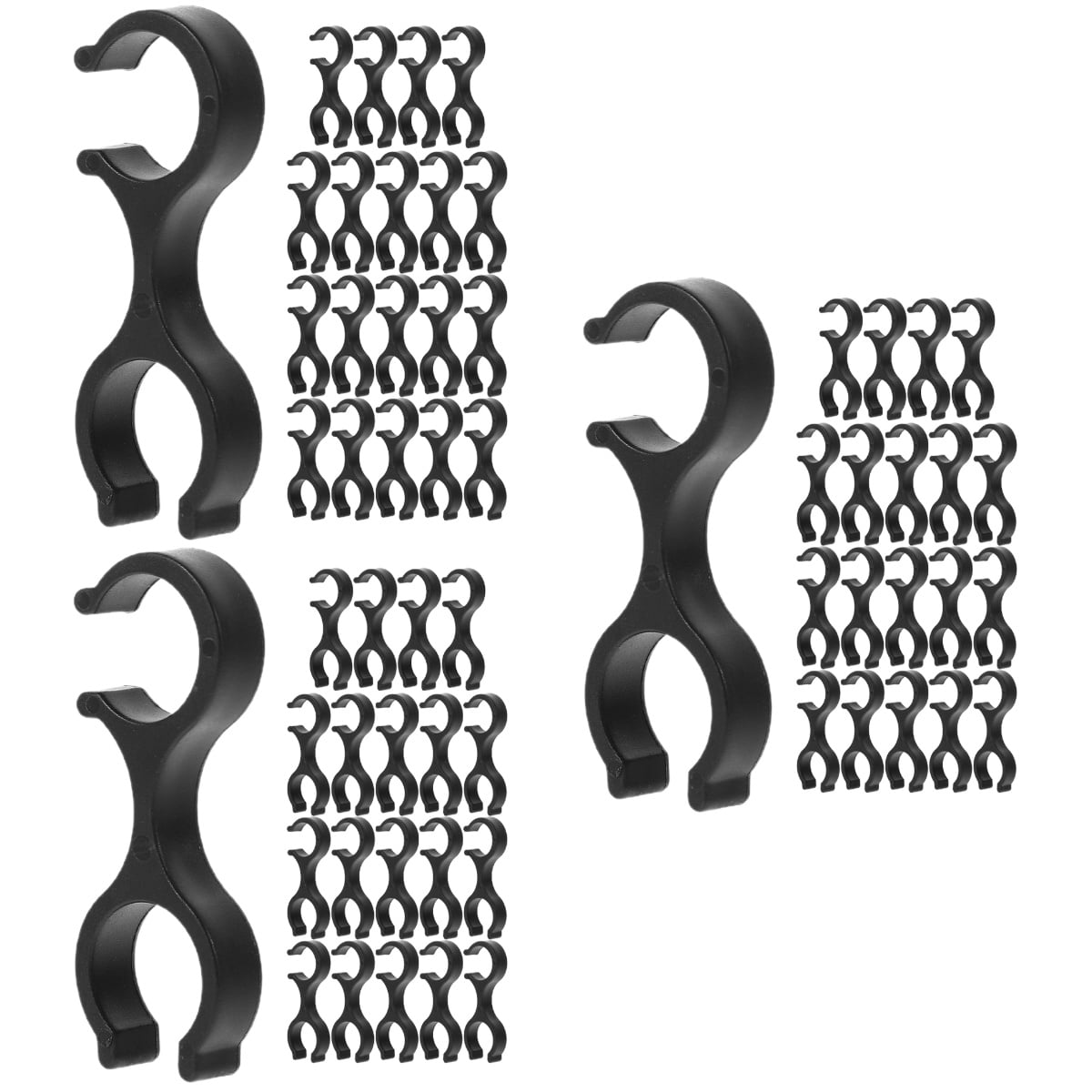 Masteelf 60 Pcs Walking Stick Clips Plastic Cane Clips Portable ...