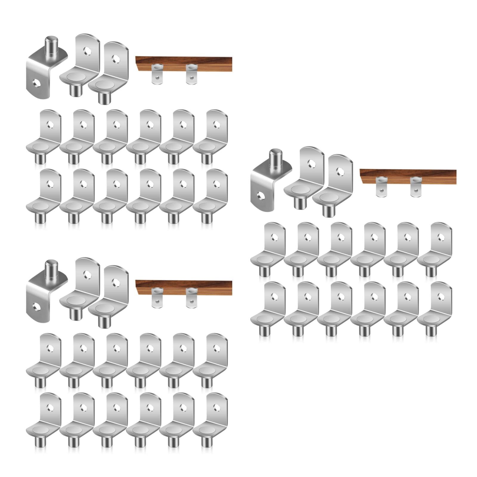 Masteelf 60 pcs 6mm Shelf Support Pegs, L-Shaped Metal Shelf Pegs For ...