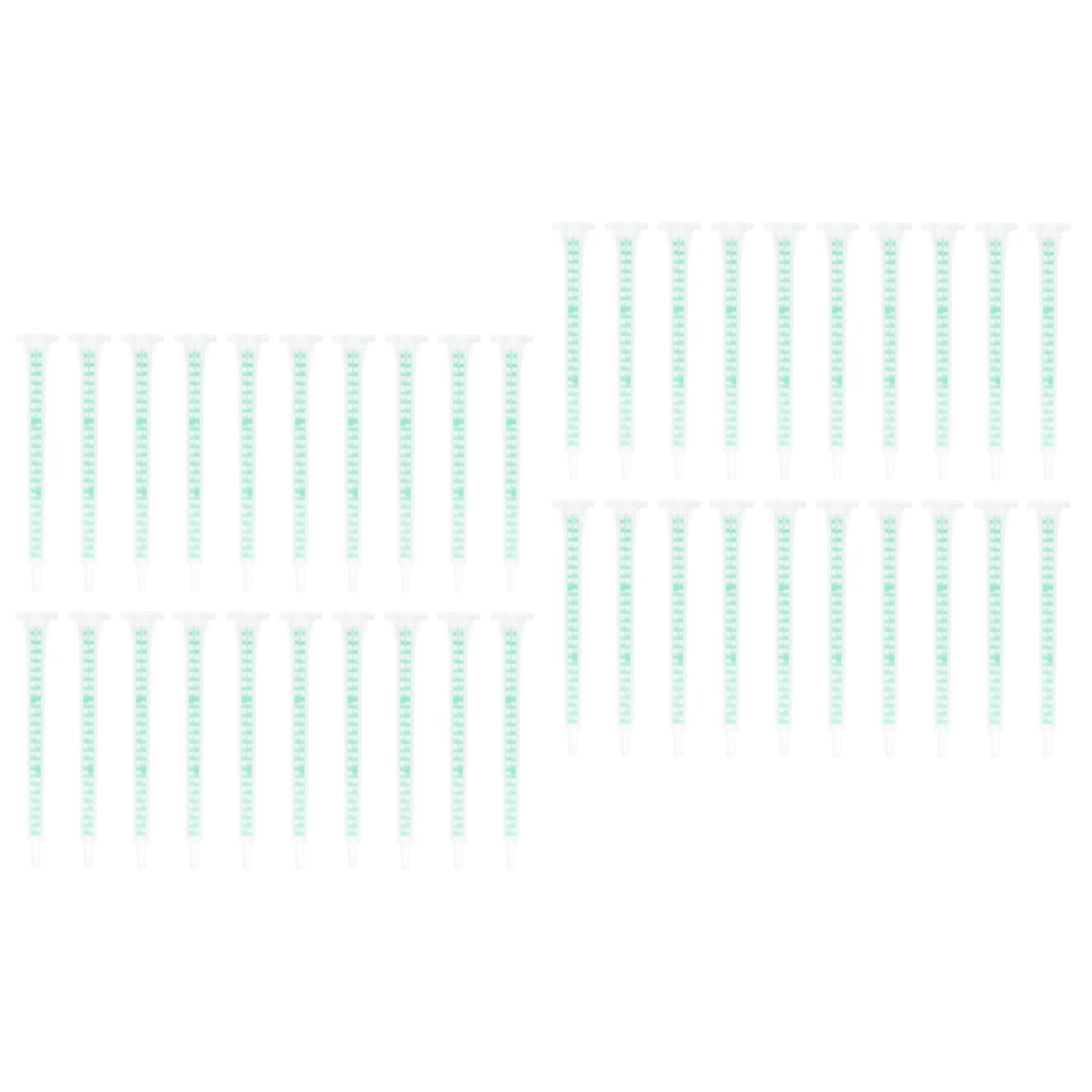 Masteelf 60 pcs Epoxy Mixing Nozzle Tip Resin Mixer Adhesive Nozzles ...