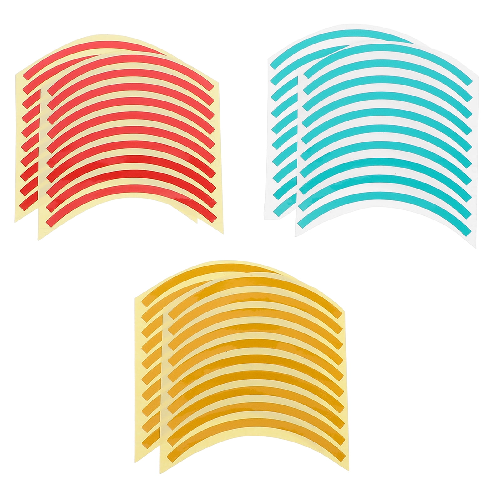 Masteelf 60pcs Quarter Circle Pressure Gauge Labels Red Yellow Green ...