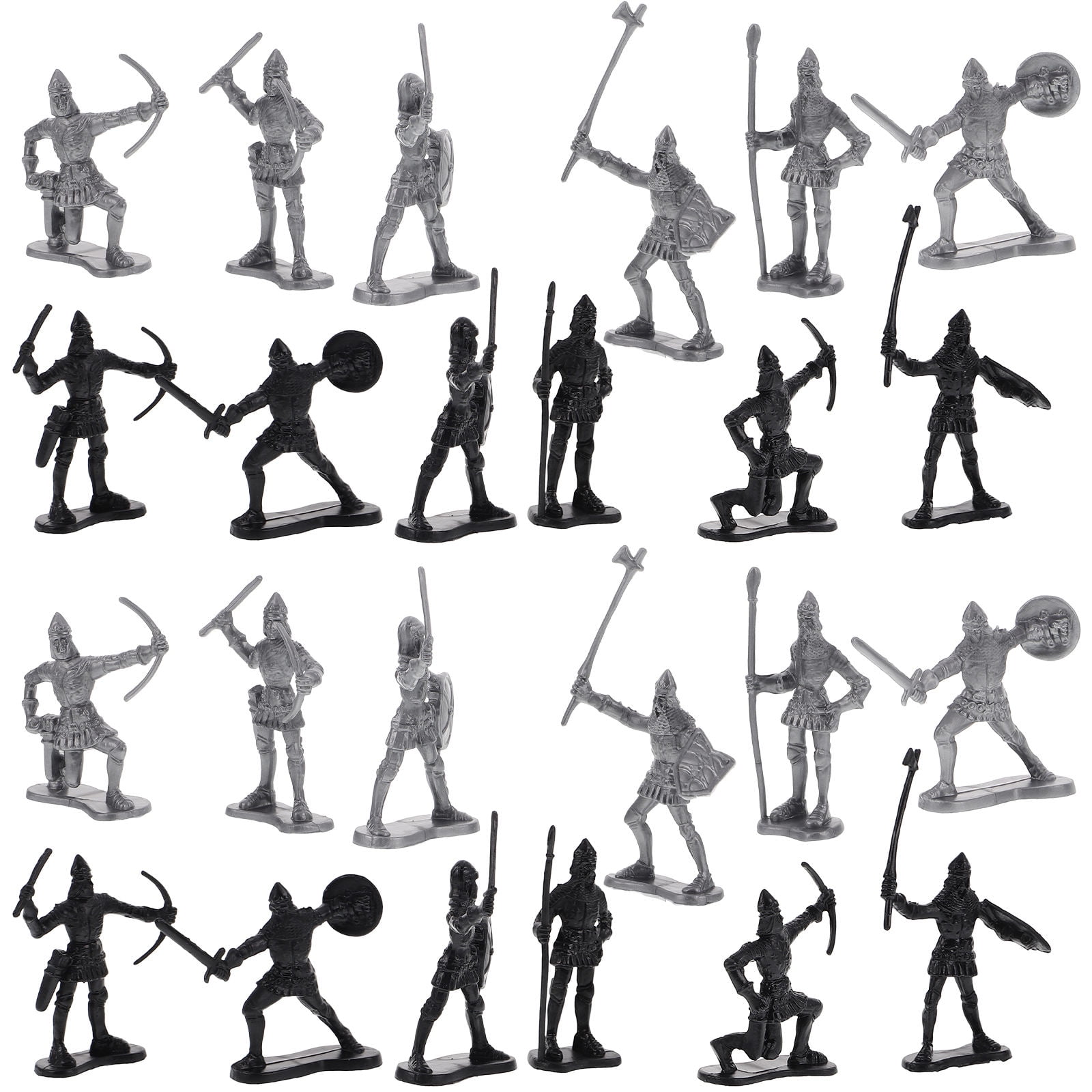 Masteelf 60pcs Warriors Medieval Soldiers Figures Toy Archaic Soldiers ...